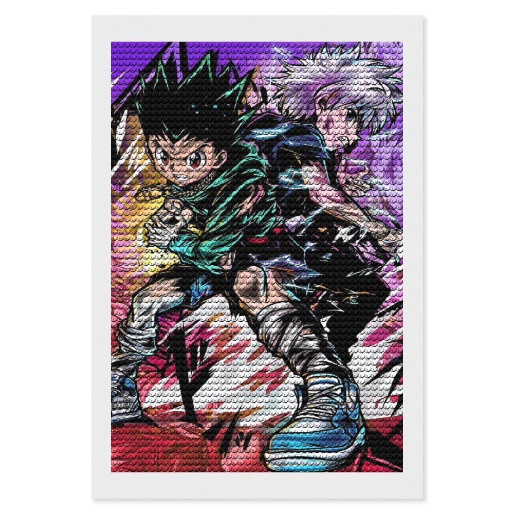Hunter X Hunte Gon Killua Diamond Art Kits DIY 5D Anime Painting by ...