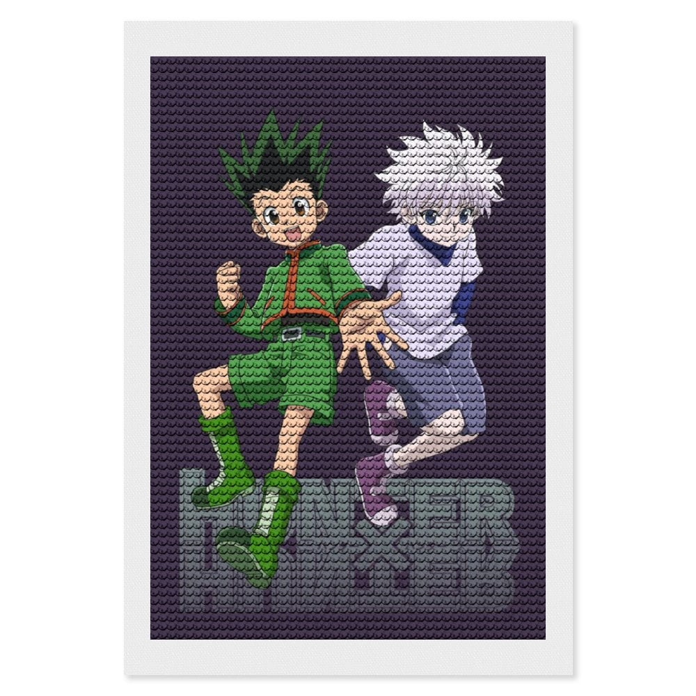 Hunter X Hunte Gon Killua Diamond Art Kits DIY 5D Anime Painting by ...