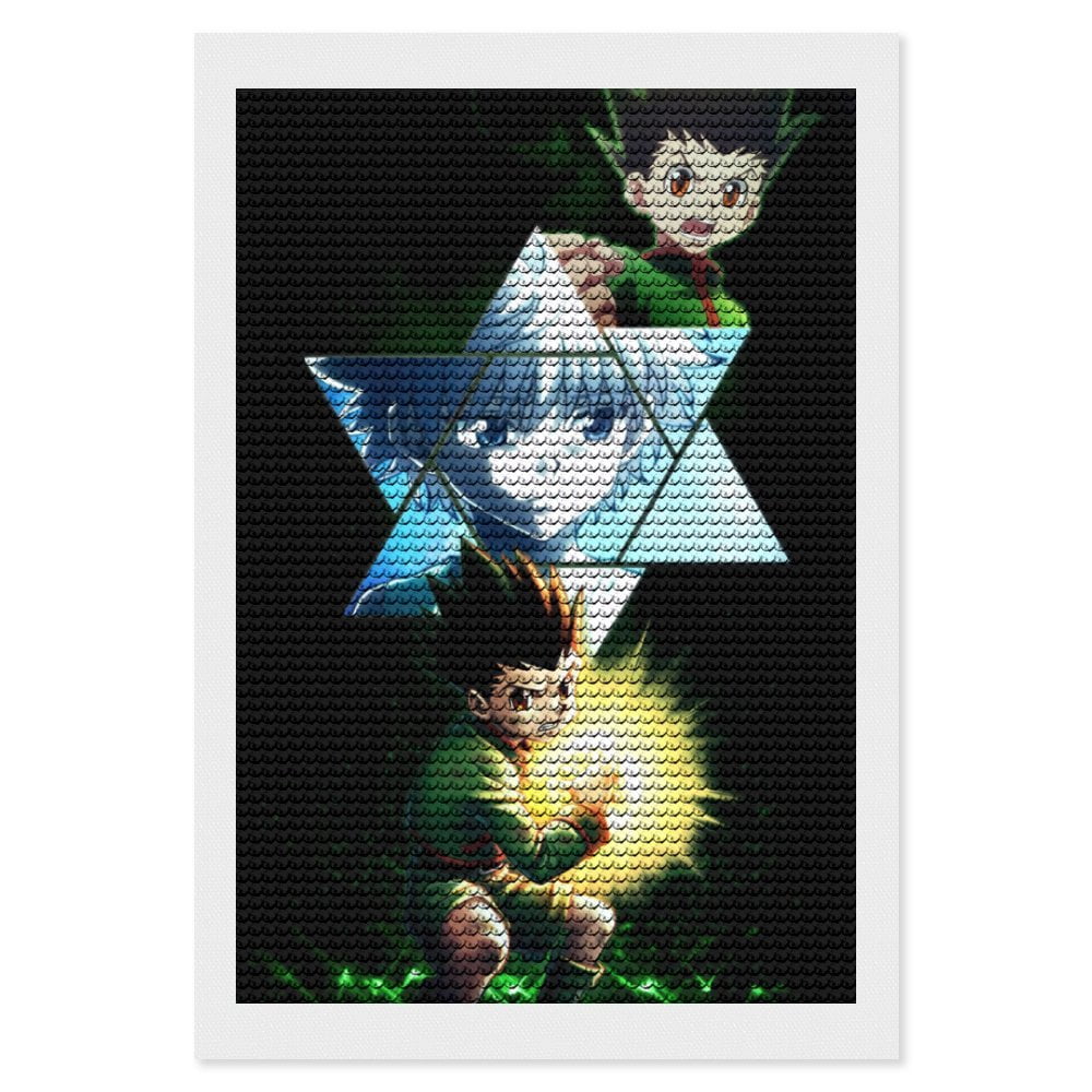 Hunter X Hunte Gon Killua Diamond Art Kits DIY 5D Anime Painting by ...