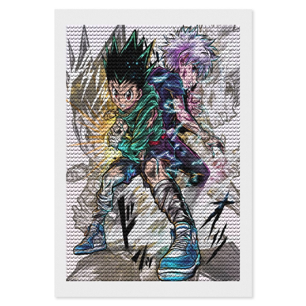 Hunter X Hunte Gon Killua Diamond Art Kits DIY 5D Anime Painting by ...