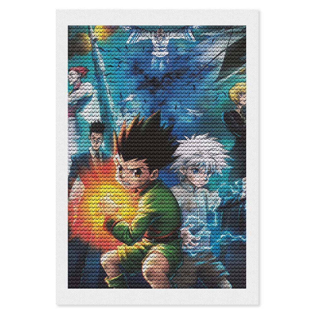 Hunter X Hunte Gon Killua Diamond Art Kits DIY 5D Anime Painting by ...