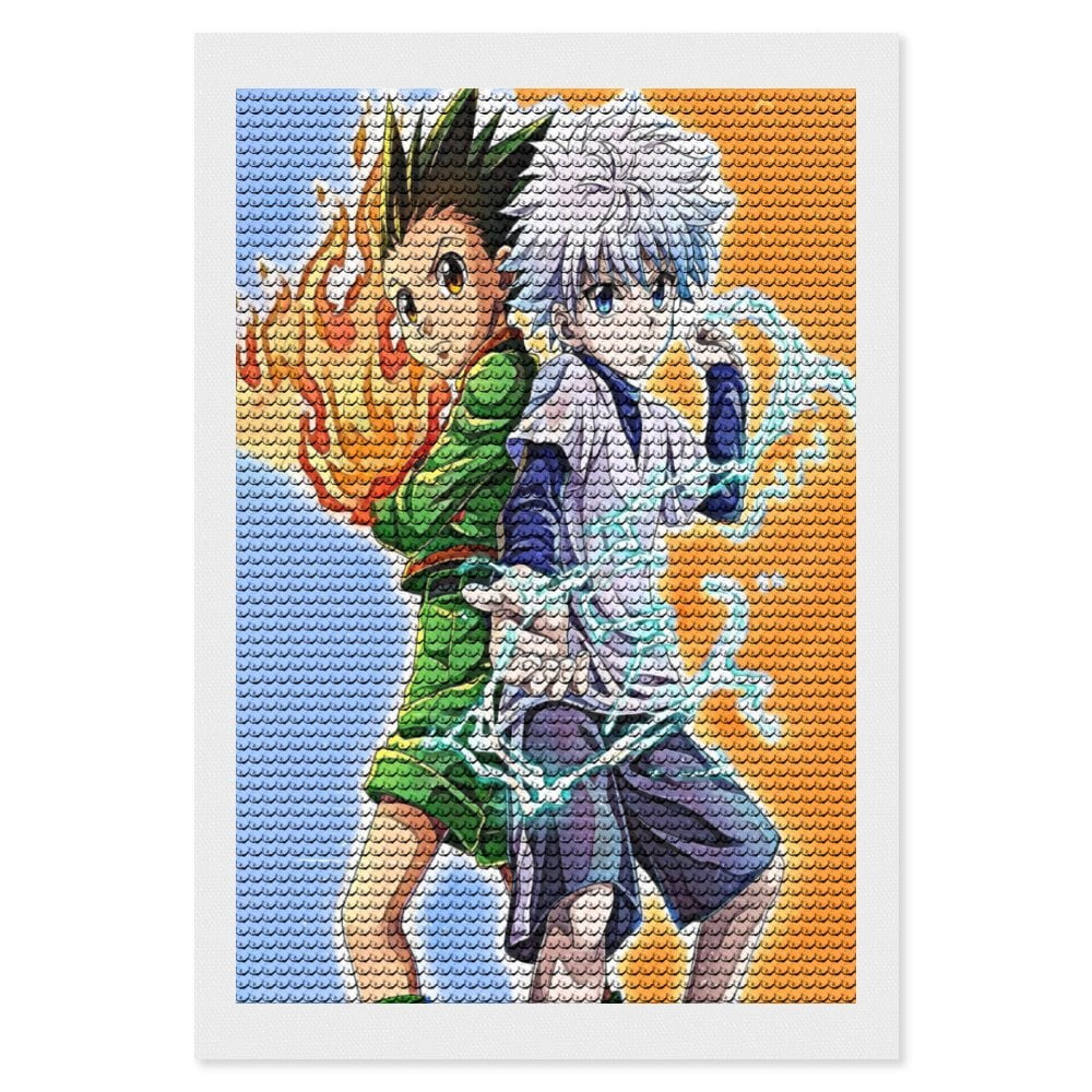 Hunter X Hunte Gon Killua Diamond Art Kits DIY 5D Anime Painting by ...