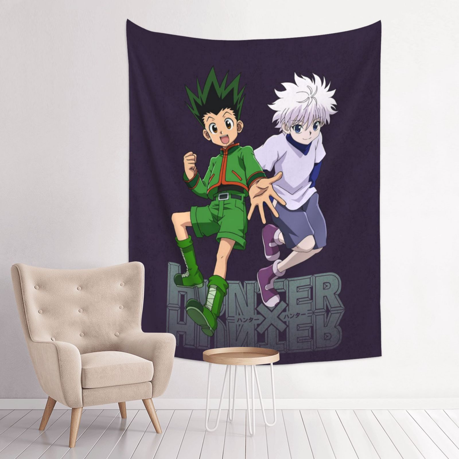 Hunter X Hunte Gon Killua Tapestry Anime Poster Large Background Wall ...
