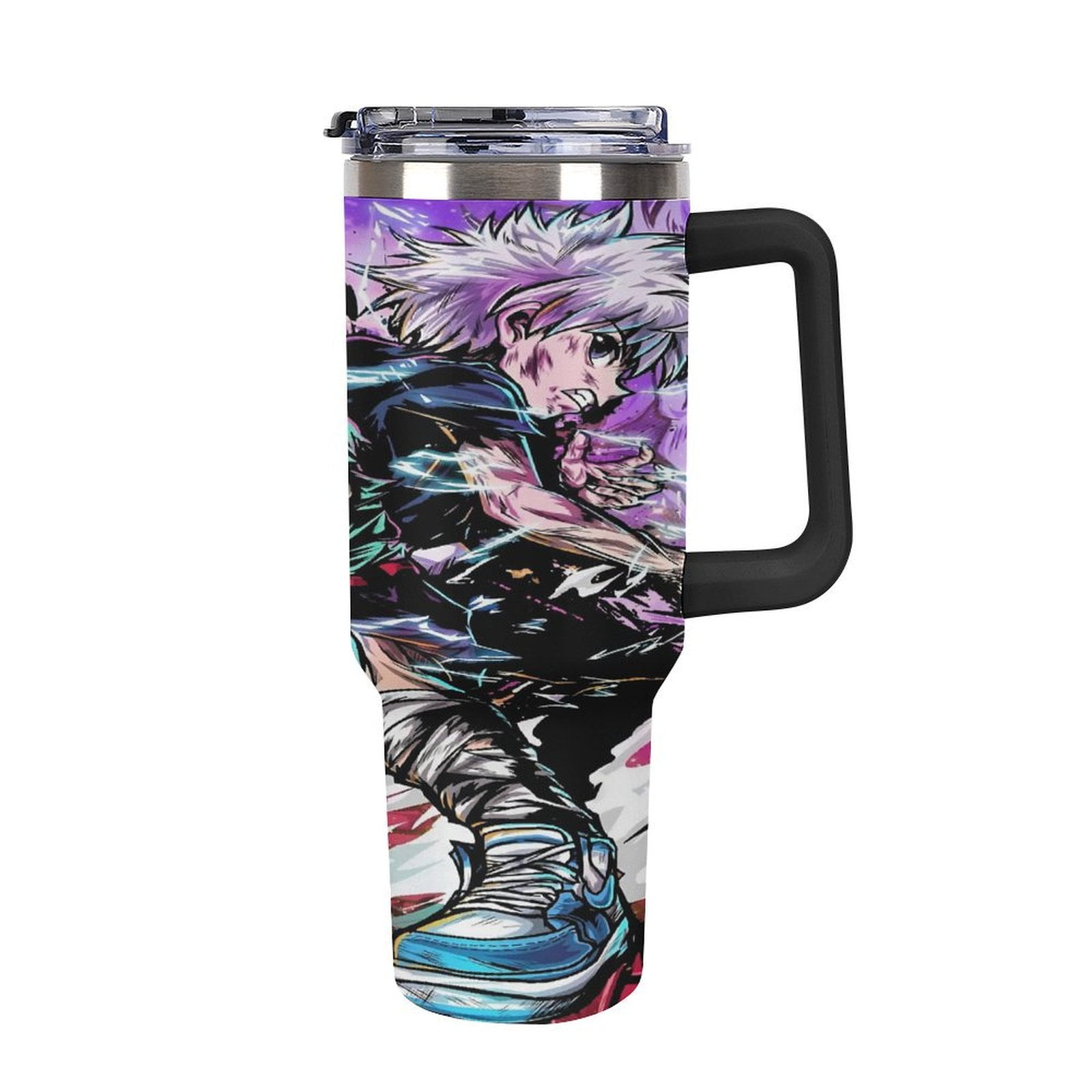 Hunter X Hunte Gon Killua Tumbler with Handle and Straw Lid Insulated ...