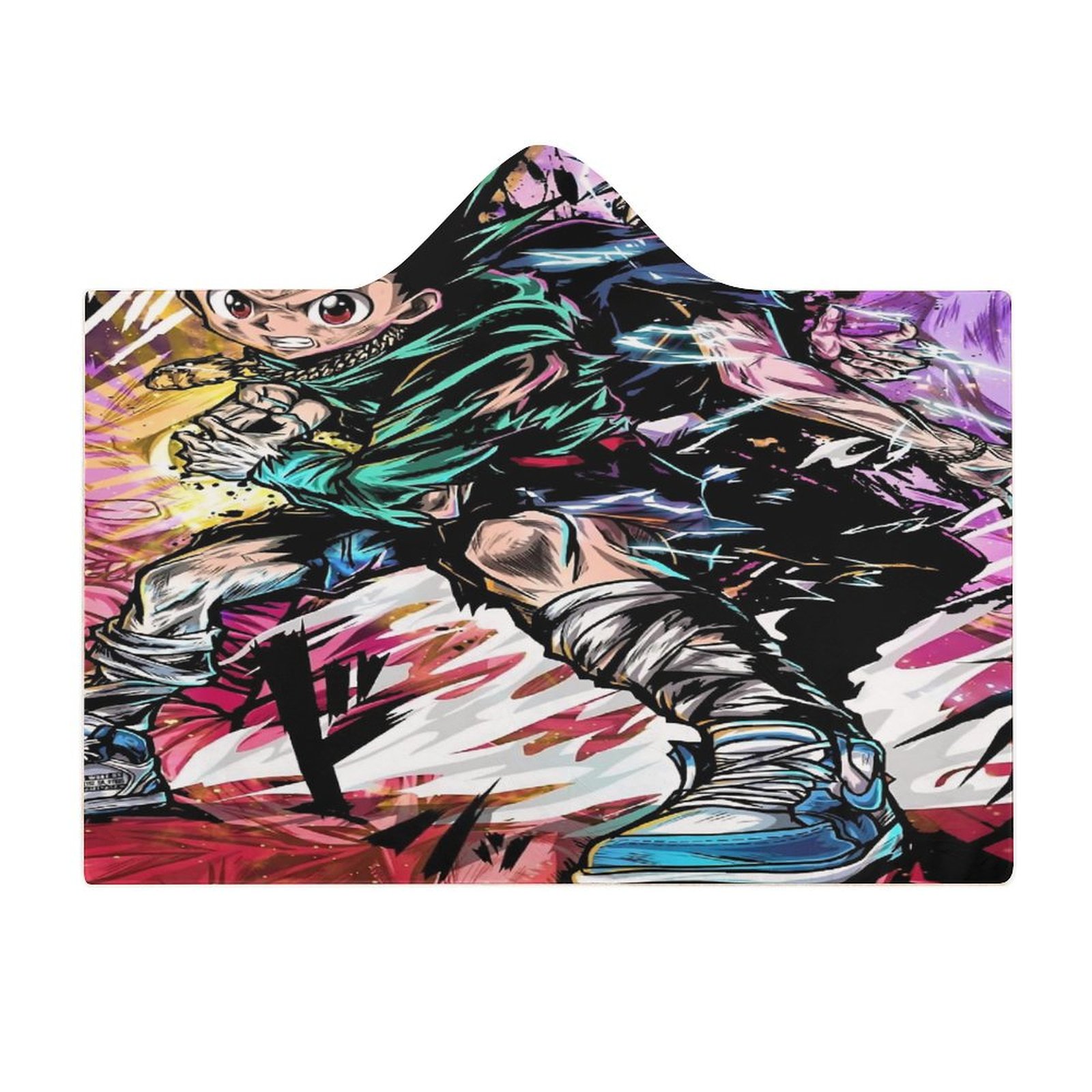 Hunter X Hunte Gon Killua Wearable Fleece Blanket Hoodie Cloak Hooded ...