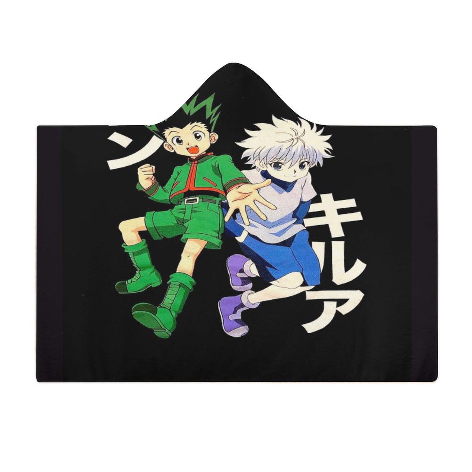 Hunter X Hunte Gon Killua Wearable Fleece Blanket Hoodie Cloak Hooded ...