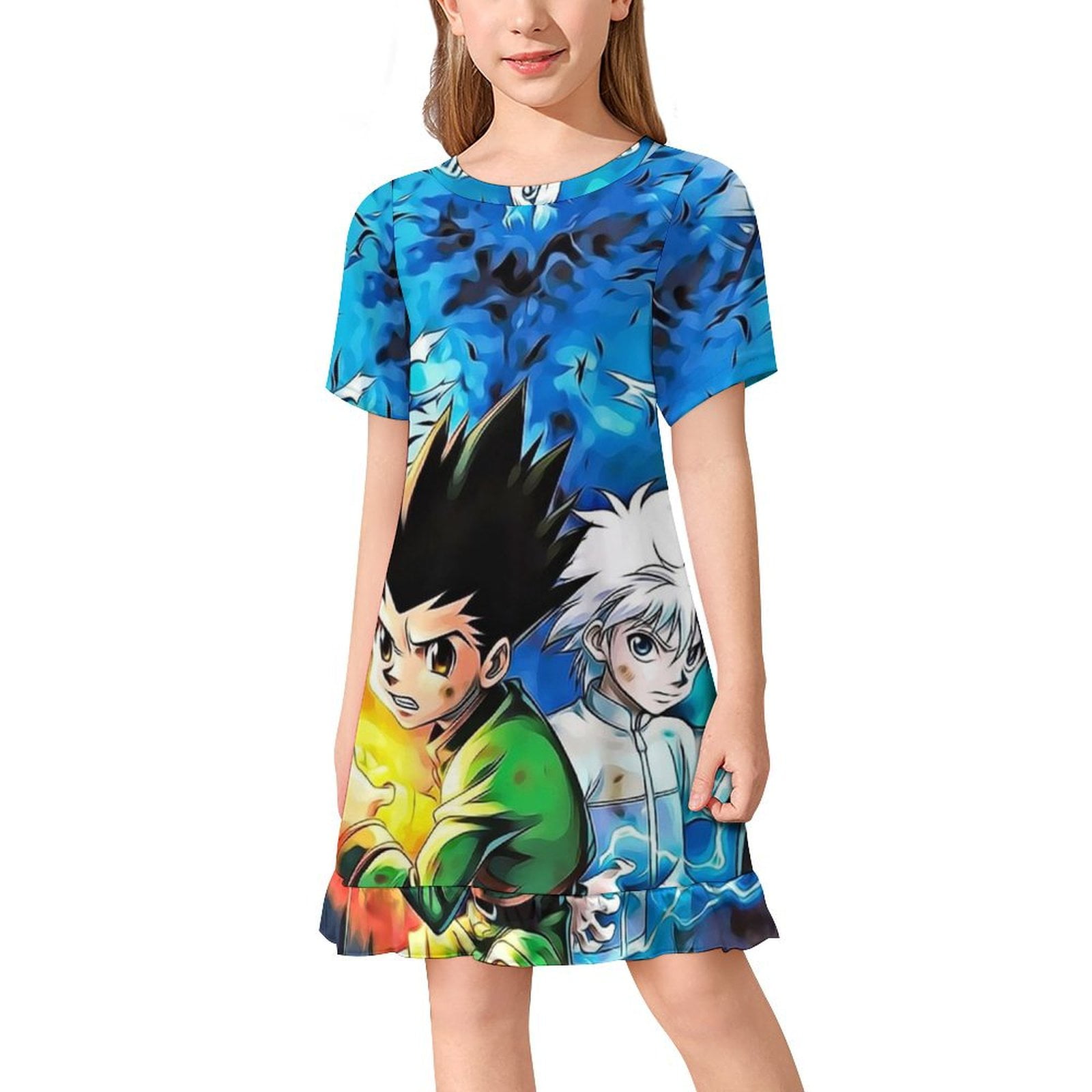 Hunter X Hunter Gon Killua Zoldyck Children's Short Sleeved Dress 3D ...