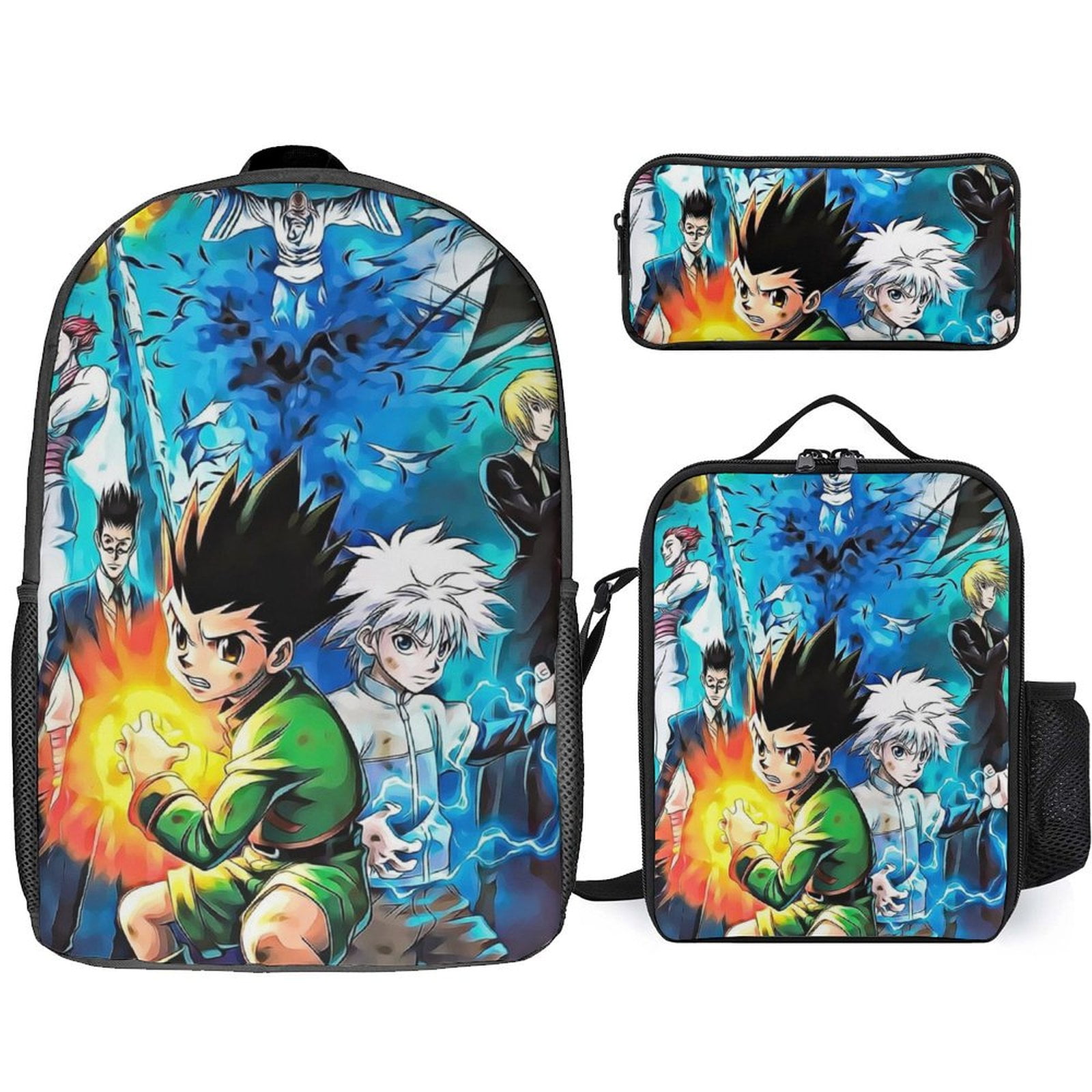 Hunter X Hunter Gon Killua Zoldyck Schoolbag With Lunch Bag Pencil Case ...