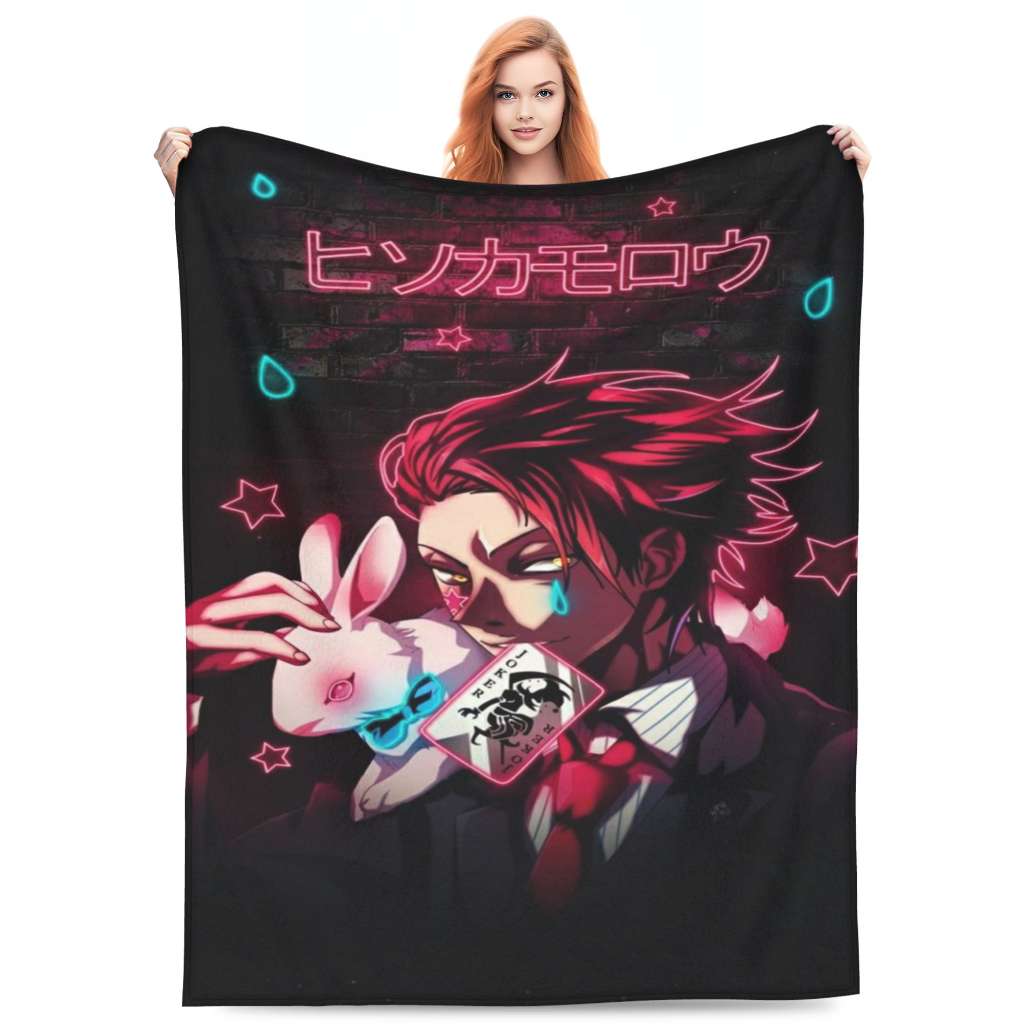 Hunter X Hunte Hisoka Bed Blanket 3D Printed Throw Blanket Lightweight ...