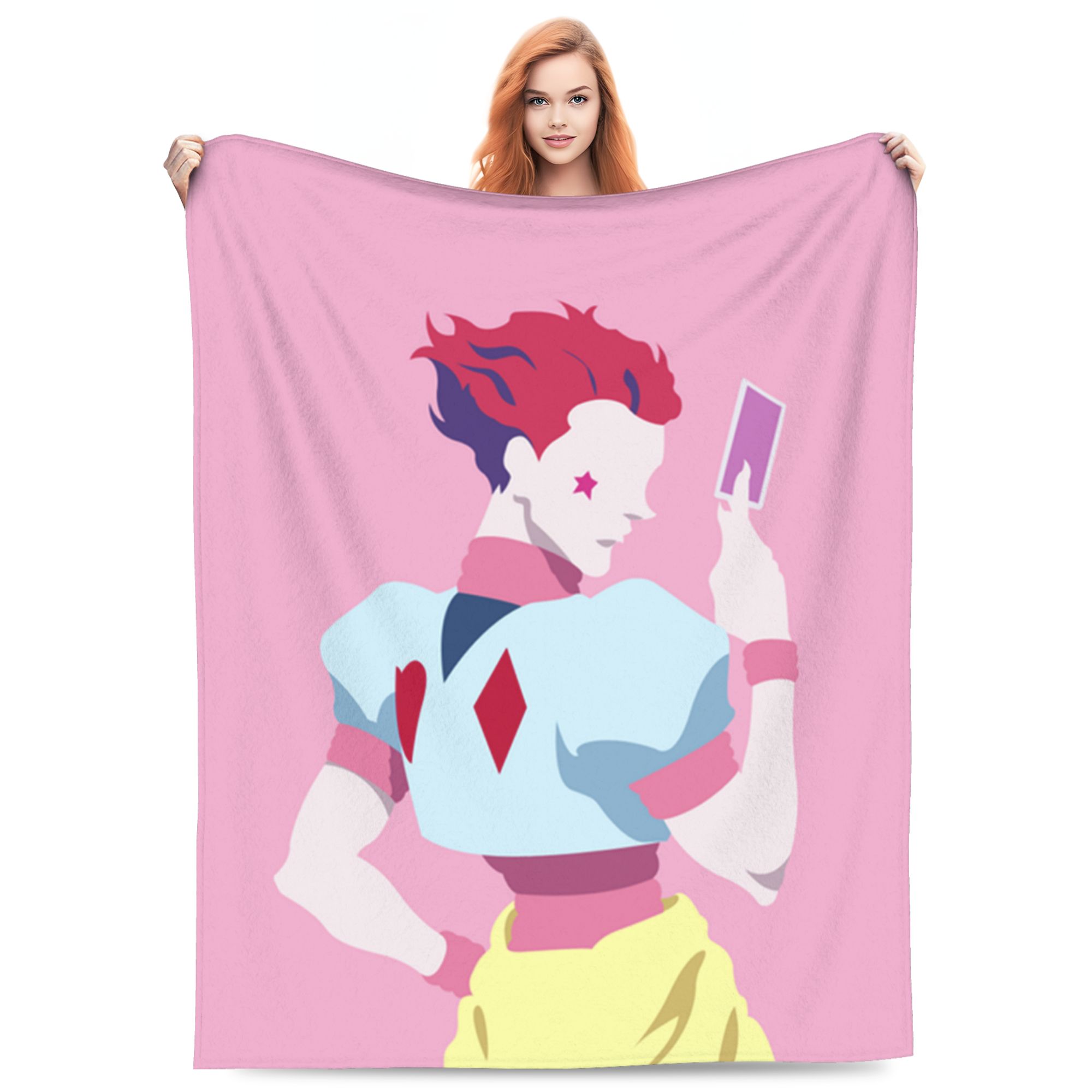 Hunter X Hunte Hisoka Bed Blanket 3D Printed Throw Blanket Lightweight ...
