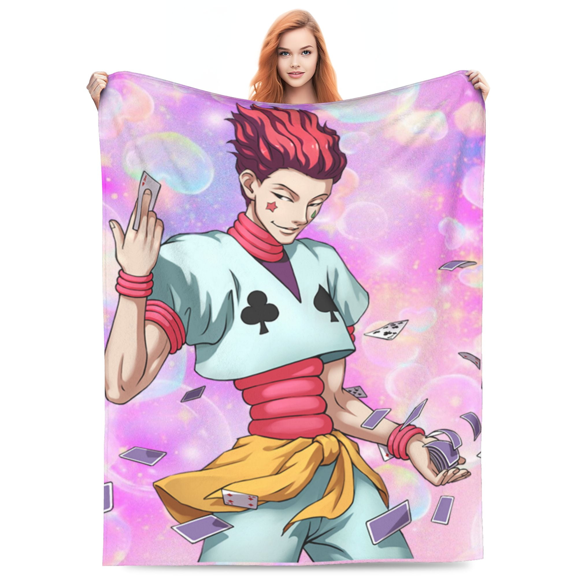 Hunter X Hunte Hisoka Bed Blanket 3D Printed Throw Blanket Lightweight ...