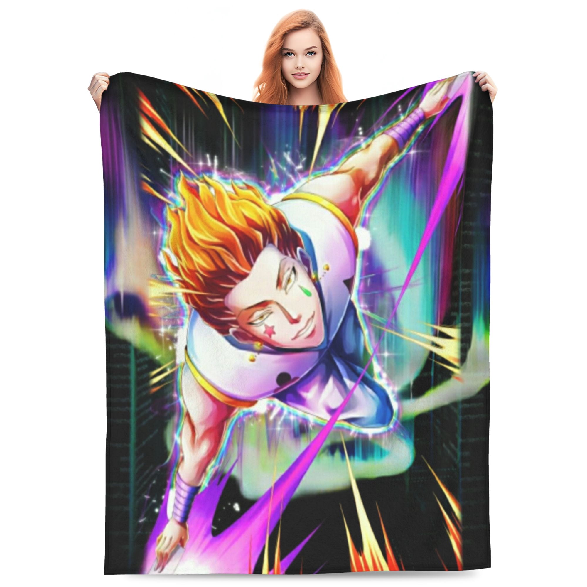 Hunter X Hunte Hisoka Bed Blanket 3D Printed Throw Blanket Lightweight ...