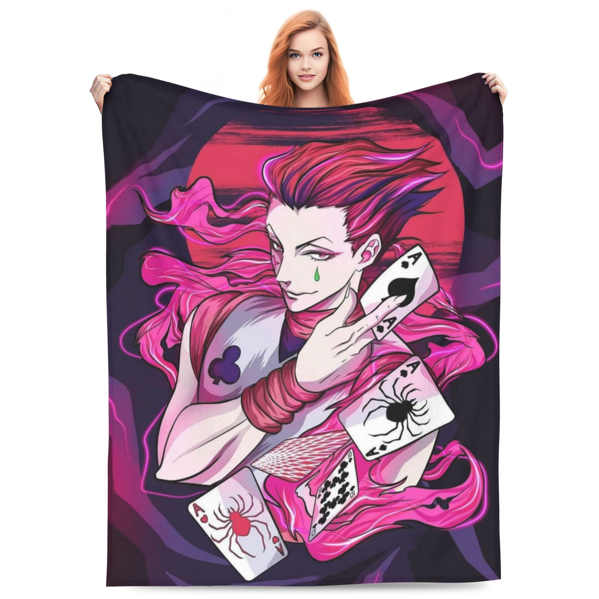 Hunter X Hunte Hisoka Bed Blanket 3D Printed Throw Blanket Lightweight ...