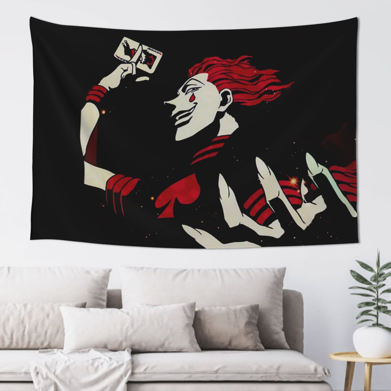 Hunter X Hunter Hisoka Tapestry Wall Hanging Home Decoration Wall ...
