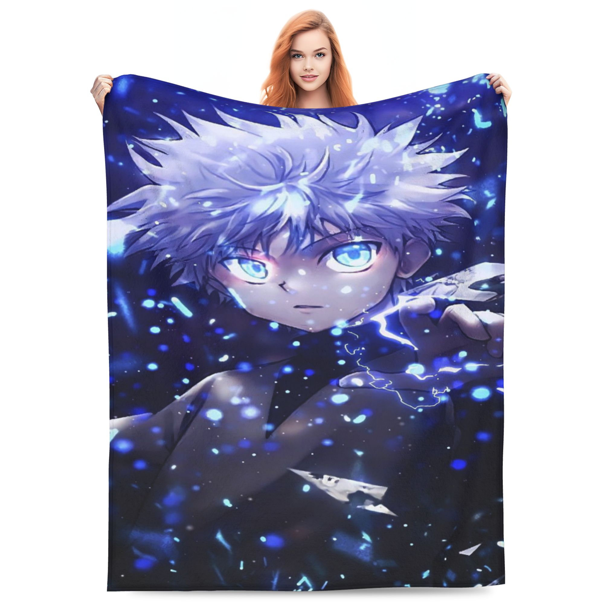 Hunter X Hunte Killua Lightning Bed Blanket 3D Printed Throw Blanket ...