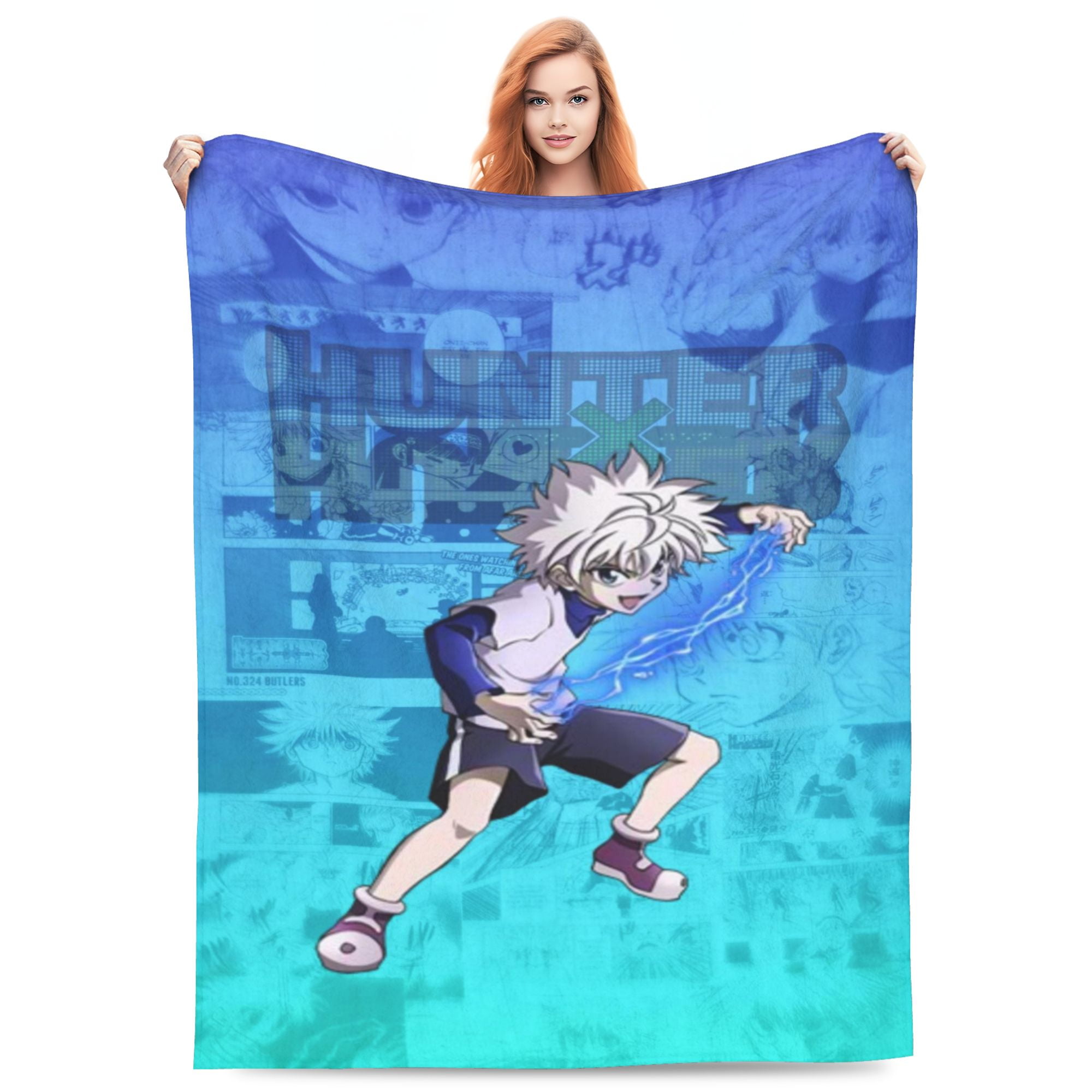 Hunter X Hunte Killua Lightning Bed Blanket 3D Printed Throw Blanket ...