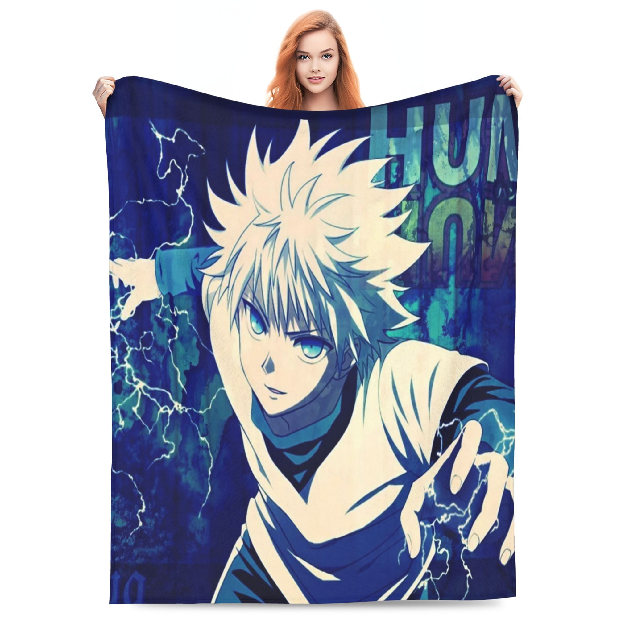 Hunter X Hunte Killua Lightning Bed Blanket 3D Printed Throw Blanket ...