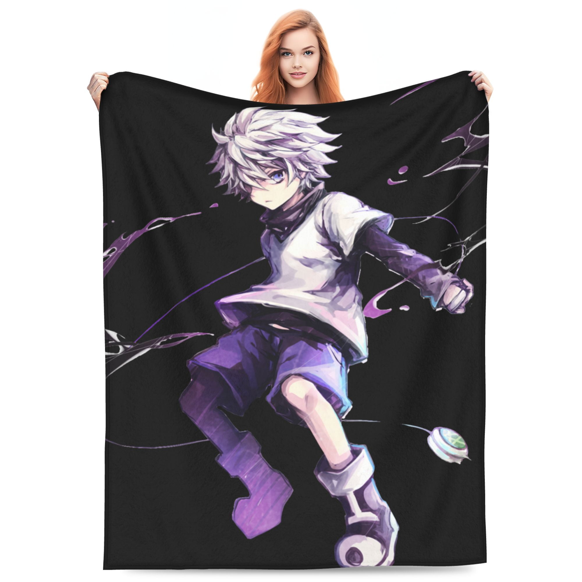 Hunter X Hunte Killua Lightning Bed Blanket 3D Printed Throw Blanket ...
