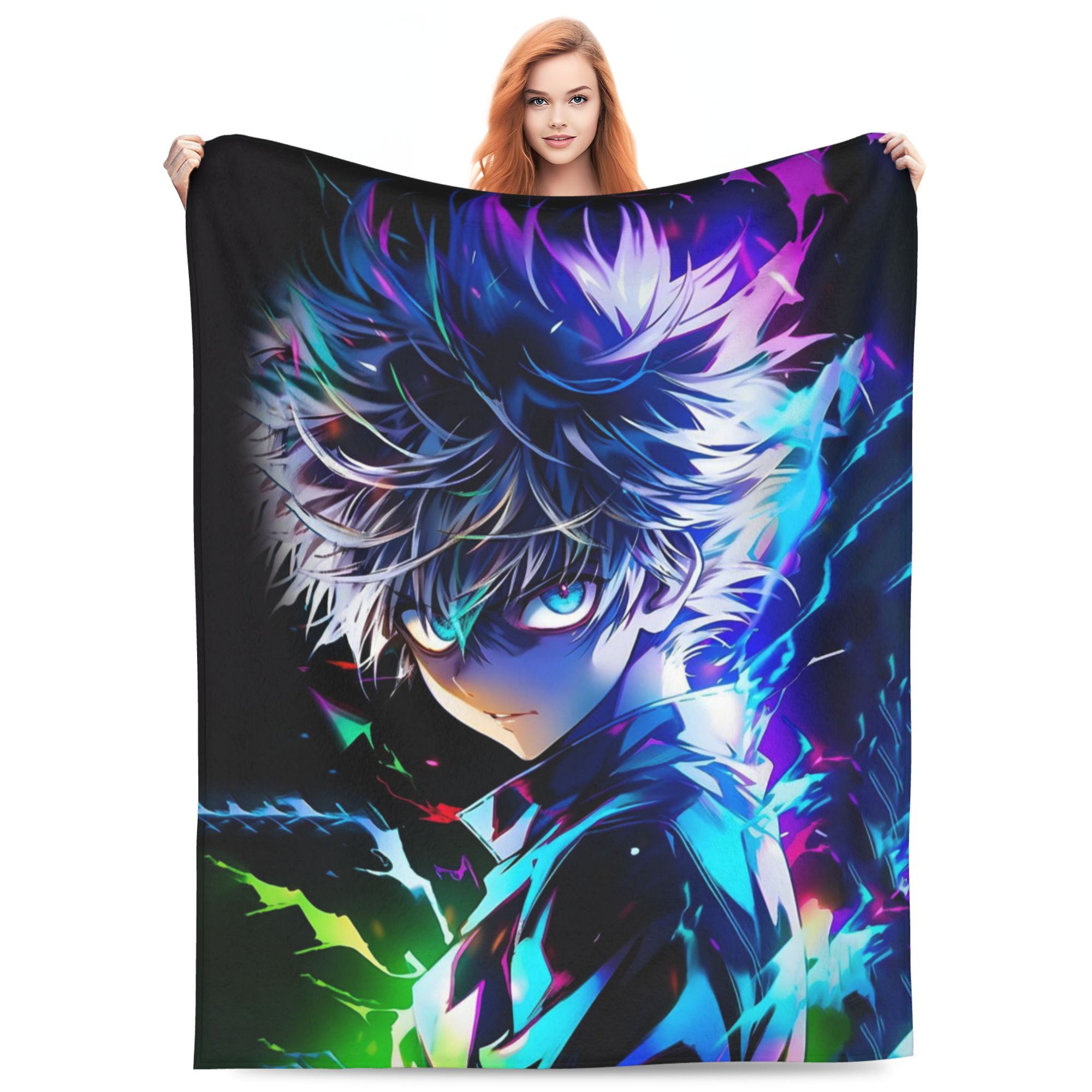 Hunter X Hunte Killua Lightning Bed Blanket 3D Printed Throw Blanket ...
