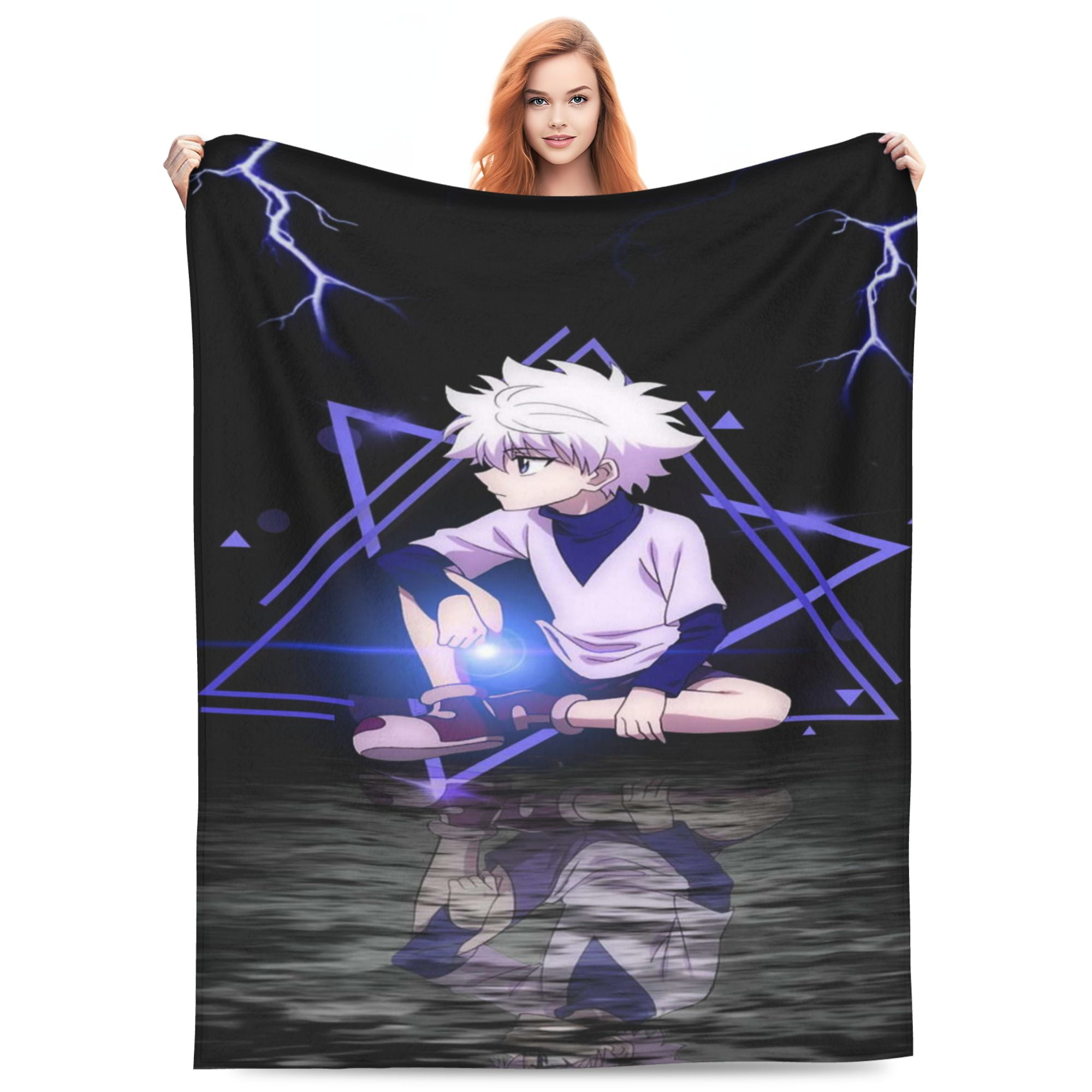 Hunter X Hunte Killua Lightning Bed Blanket 3D Printed Throw Blanket ...