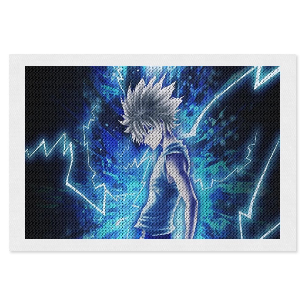 Hunter X Hunte Killua Lightning Diamond Art Kits DIY 5D Anime Painting ...