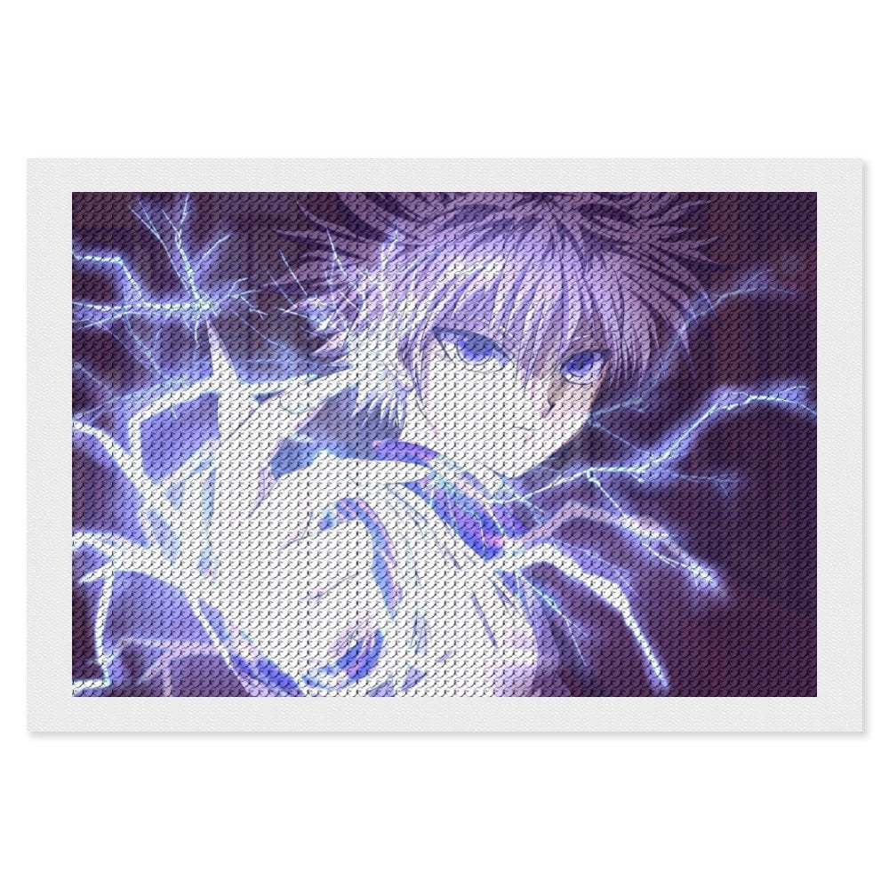 Hunter X Hunte Killua Lightning Diamond Art Kits DIY 5D Anime Painting ...