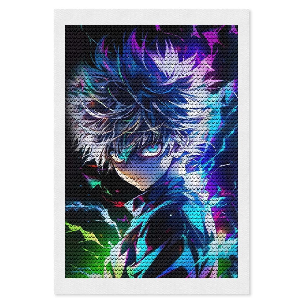 Hunter X Hunte Killua Lightning Diamond Art Kits DIY 5D Anime Painting ...