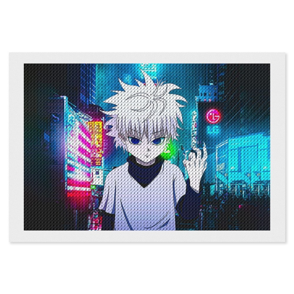 Hunter X Hunte Killua Lightning Diamond Art Kits DIY 5D Anime Painting ...