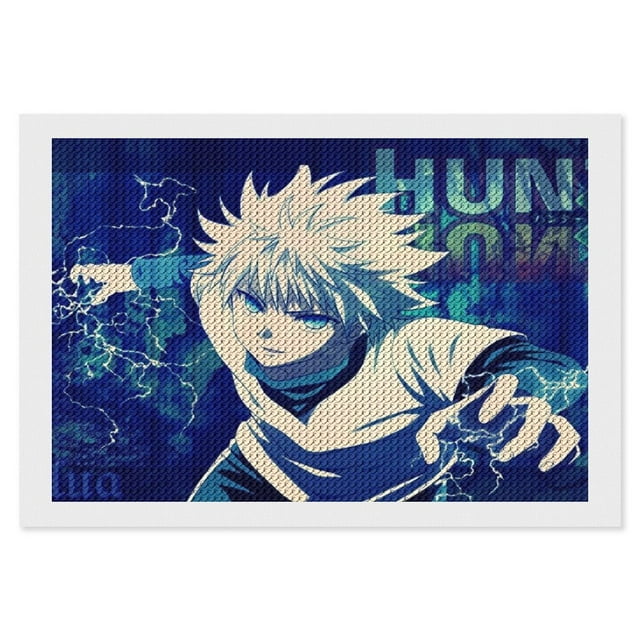 Hunter X Hunte Killua Lightning Diamond Art Kits DIY 5D Anime Painting ...