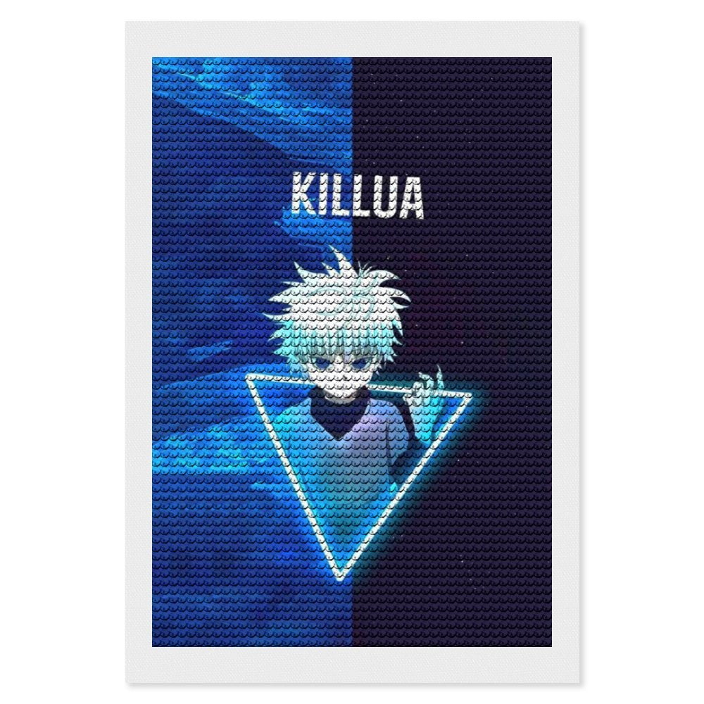 Hunter X Hunte Killua Lightning Diamond Art Kits DIY 5D Anime Painting ...