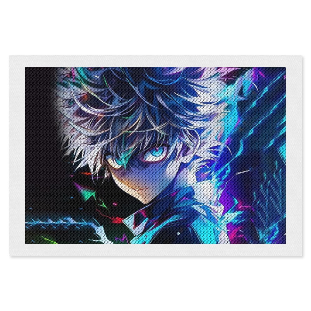 Hunter X Hunte Killua Lightning Diamond Art Kits DIY 5D Anime Painting ...