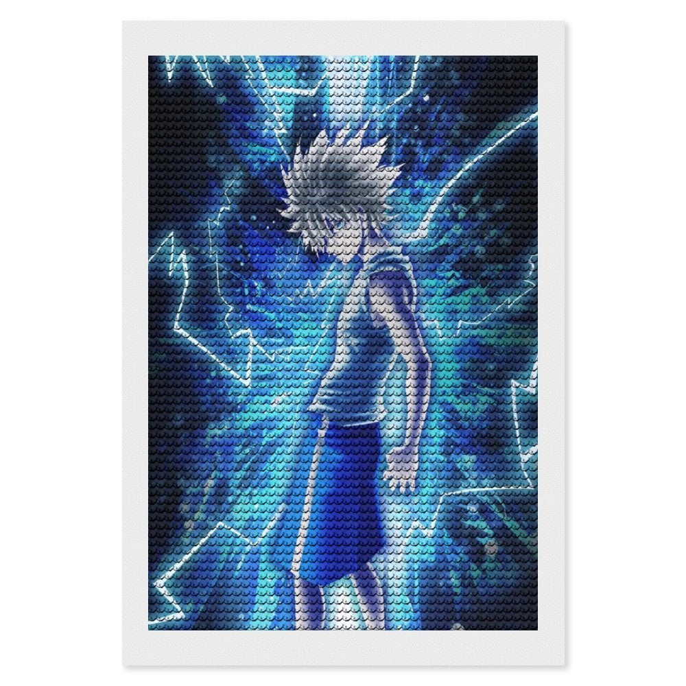 Hunter X Hunte Killua Lightning Diamond Art Kits DIY 5D Anime Painting ...