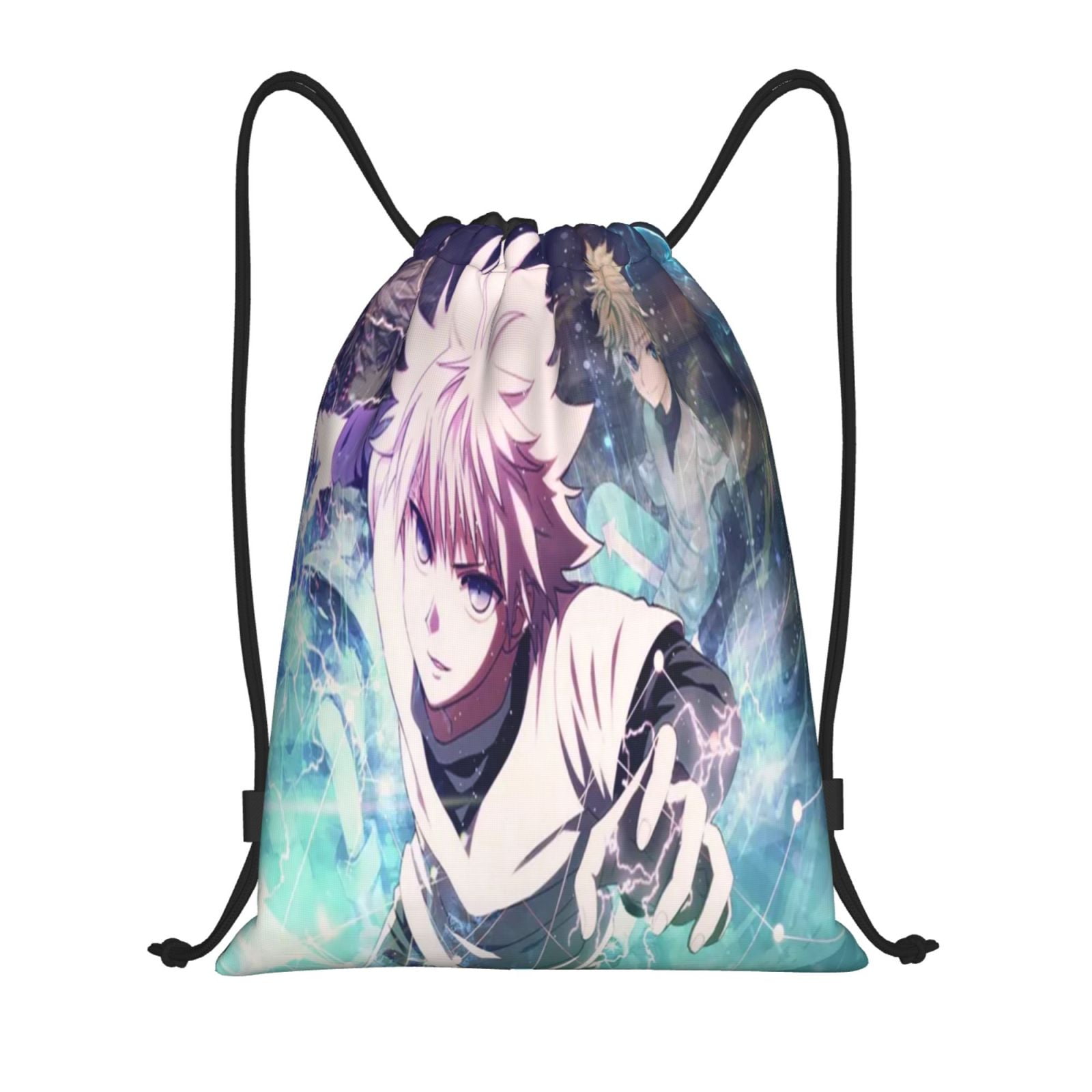 Hunter X Hunter Killua Lightning Drawstring Backpac Sackpack String Bag ...