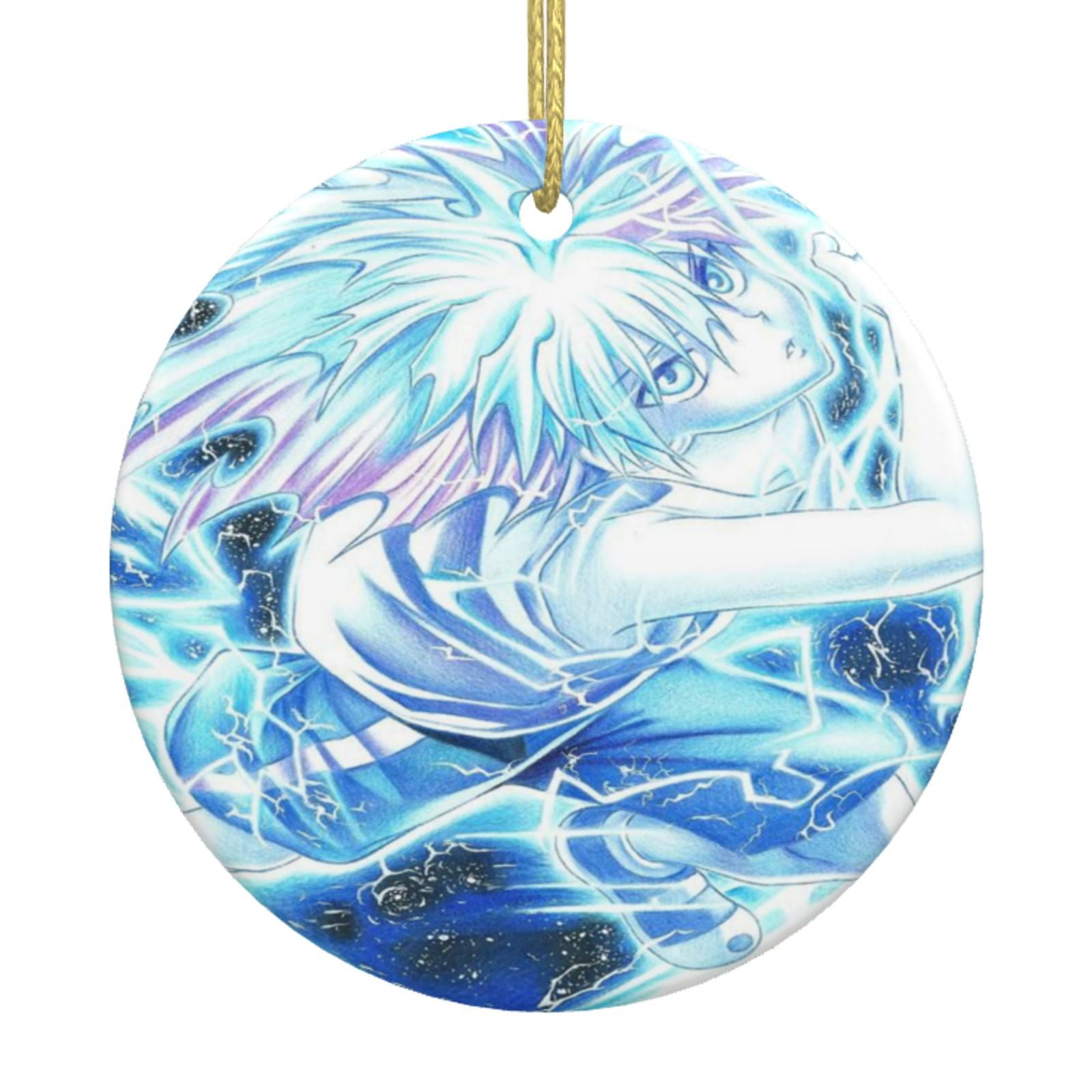 Hunter X Hunte Killua Lightning Round Ceramic Pendant Christmas ...
