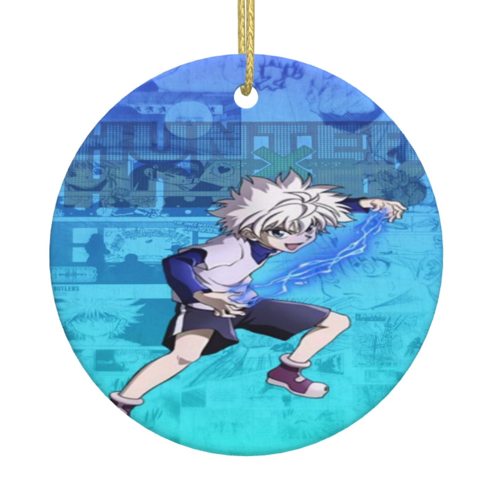 Hunter X Hunte Killua Lightning Round Ceramic Pendant Christmas ...