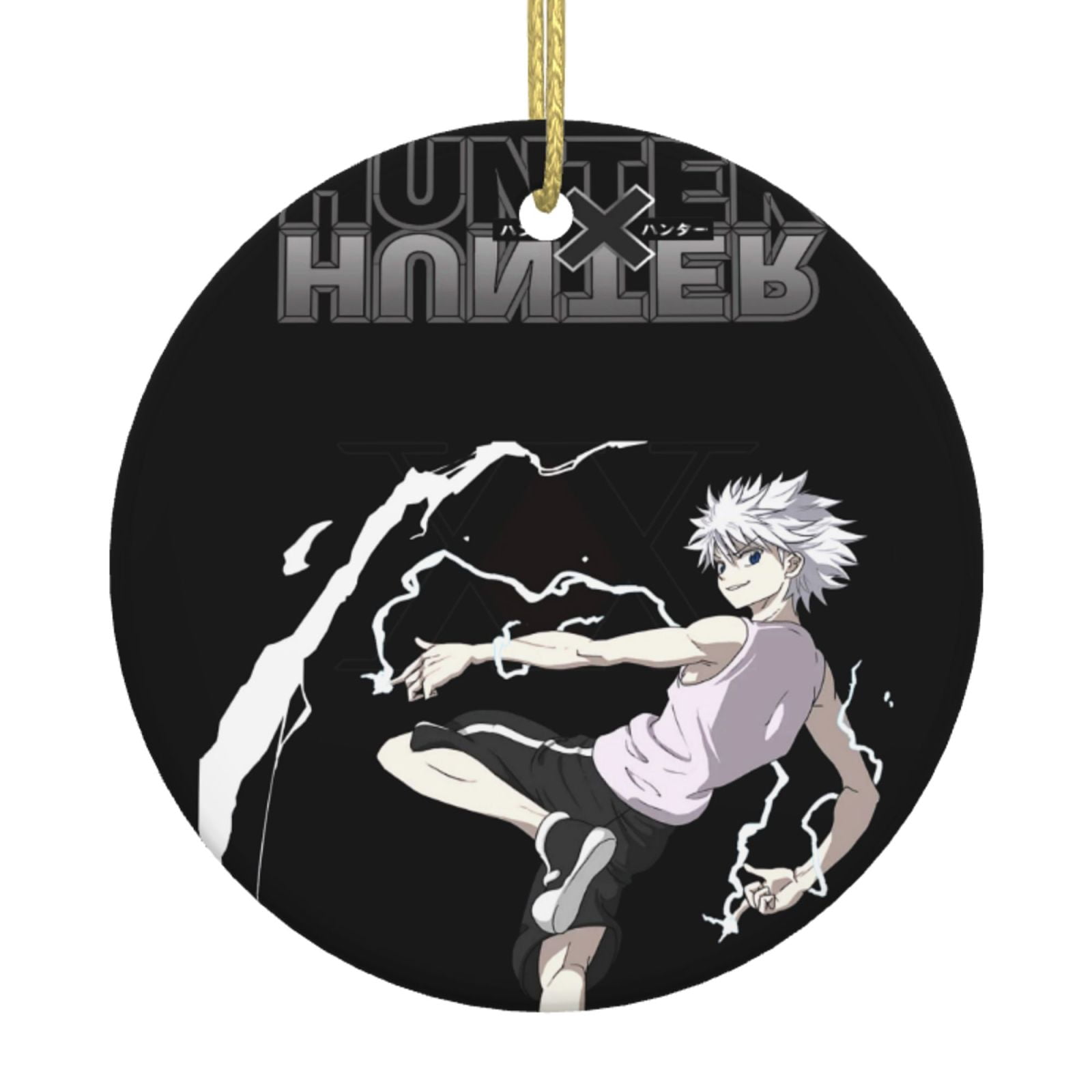Hunter X Hunte Killua Lightning Round Ceramic Pendant Christmas ...