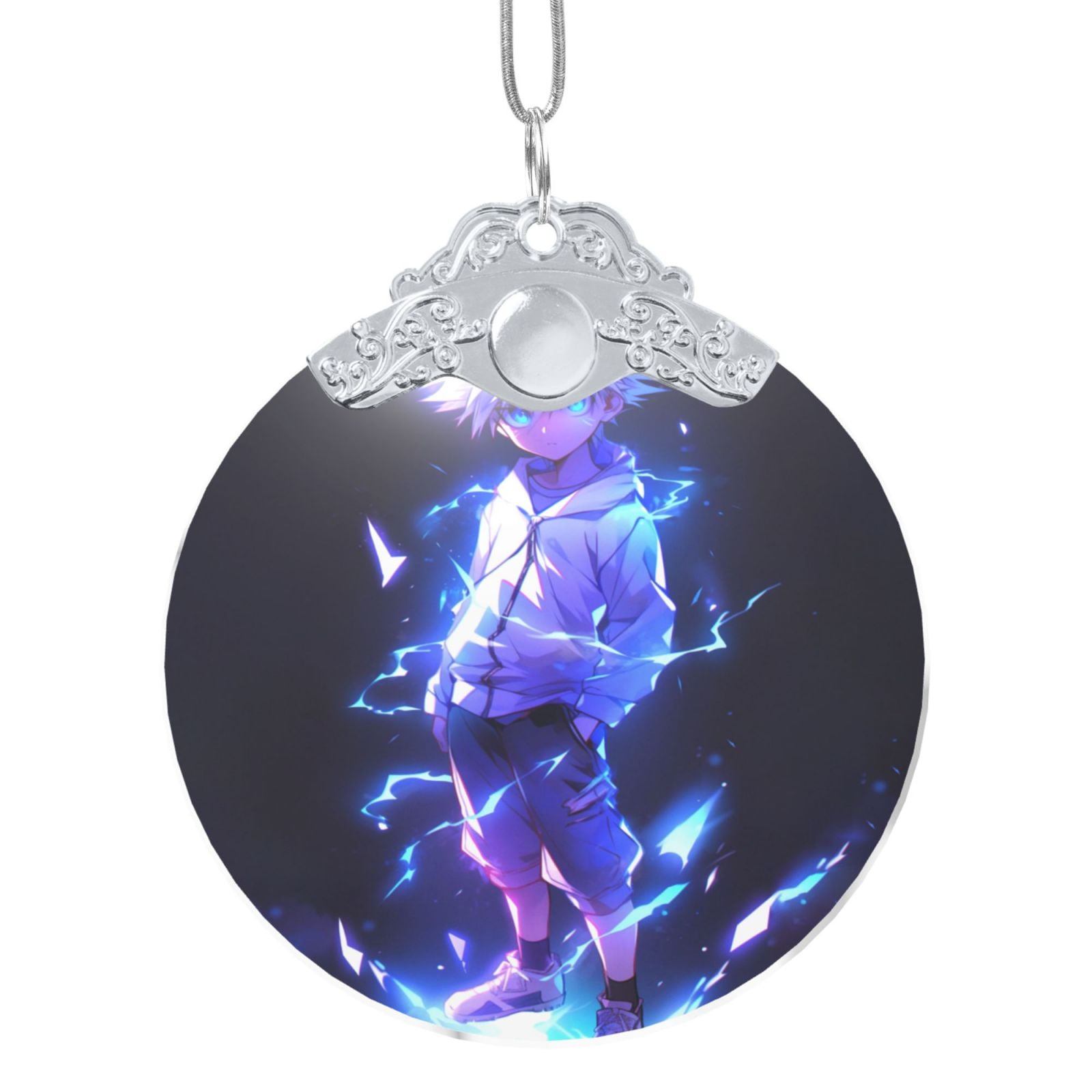 Hunter X Hunte Killua Lightning Round Glass Pendant Christmas ...