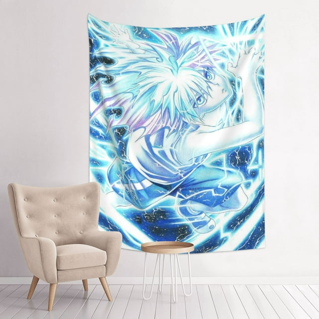 Hunter X Hunte Killua Lightning Tapestry Anime Poster Large Background ...