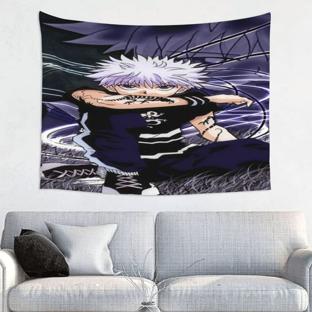Hunter X Hunte Killua Lightning Tapestry Anime Poster Large Background ...
