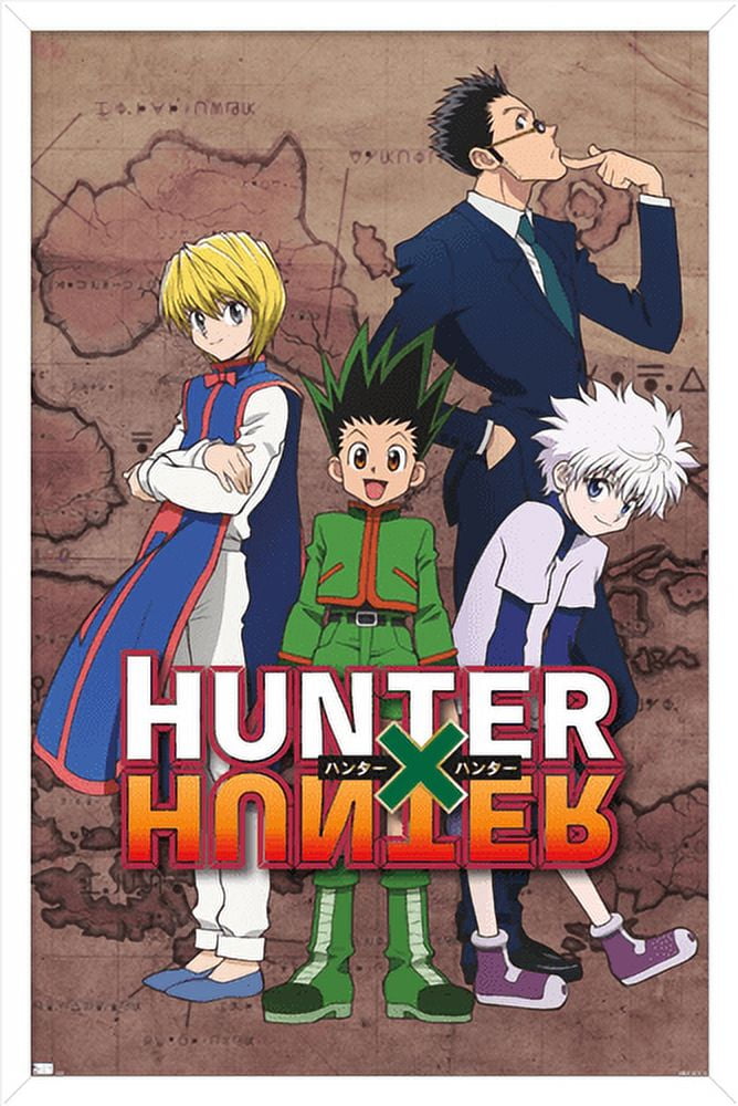Hunter X Hunter - Map Wall Poster, 22.375" x 34", Framed - Walmart.com