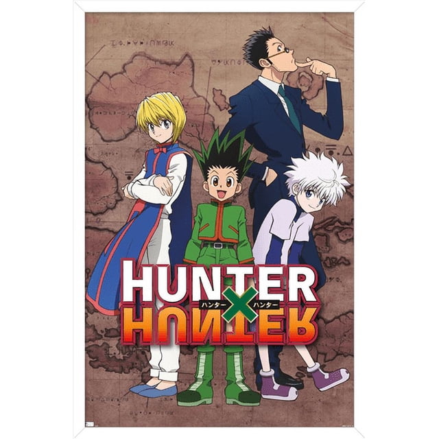 Hunter X Hunter - Map Wall Poster, 22.375" x 34", Framed - Walmart.com
