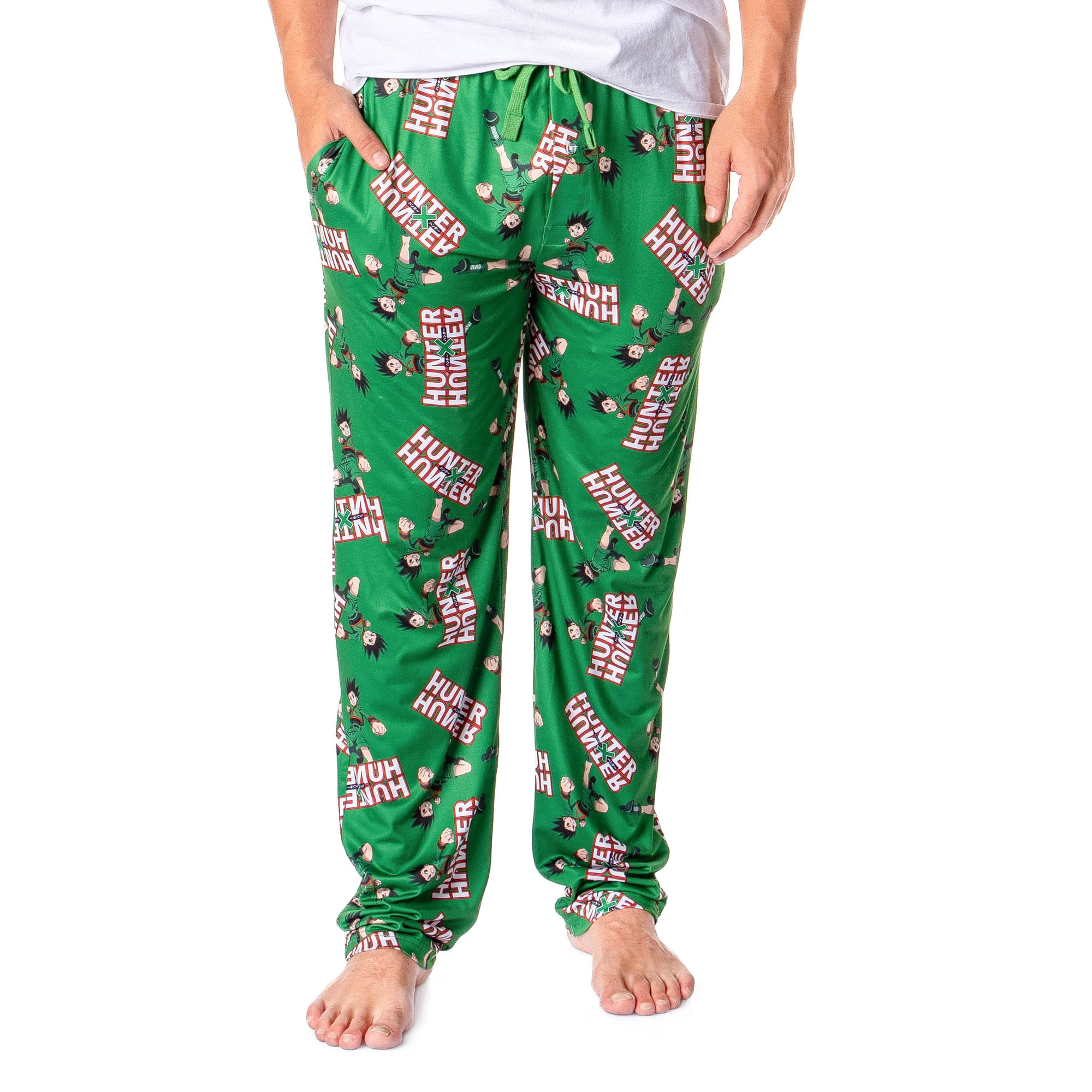 Hunter X Hunter Men's Gon Freecss Allover Character Adult Lounge Pajama ...