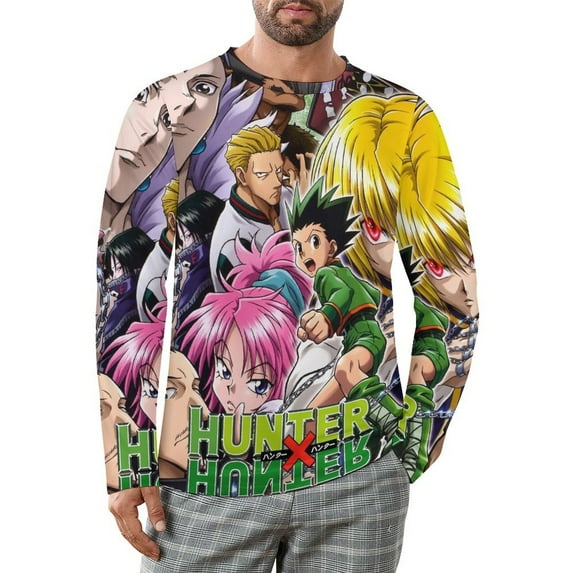 Hunter X Hunter Mens 3D Graphic Print Shirts Casual Long Sleeve Tee ...