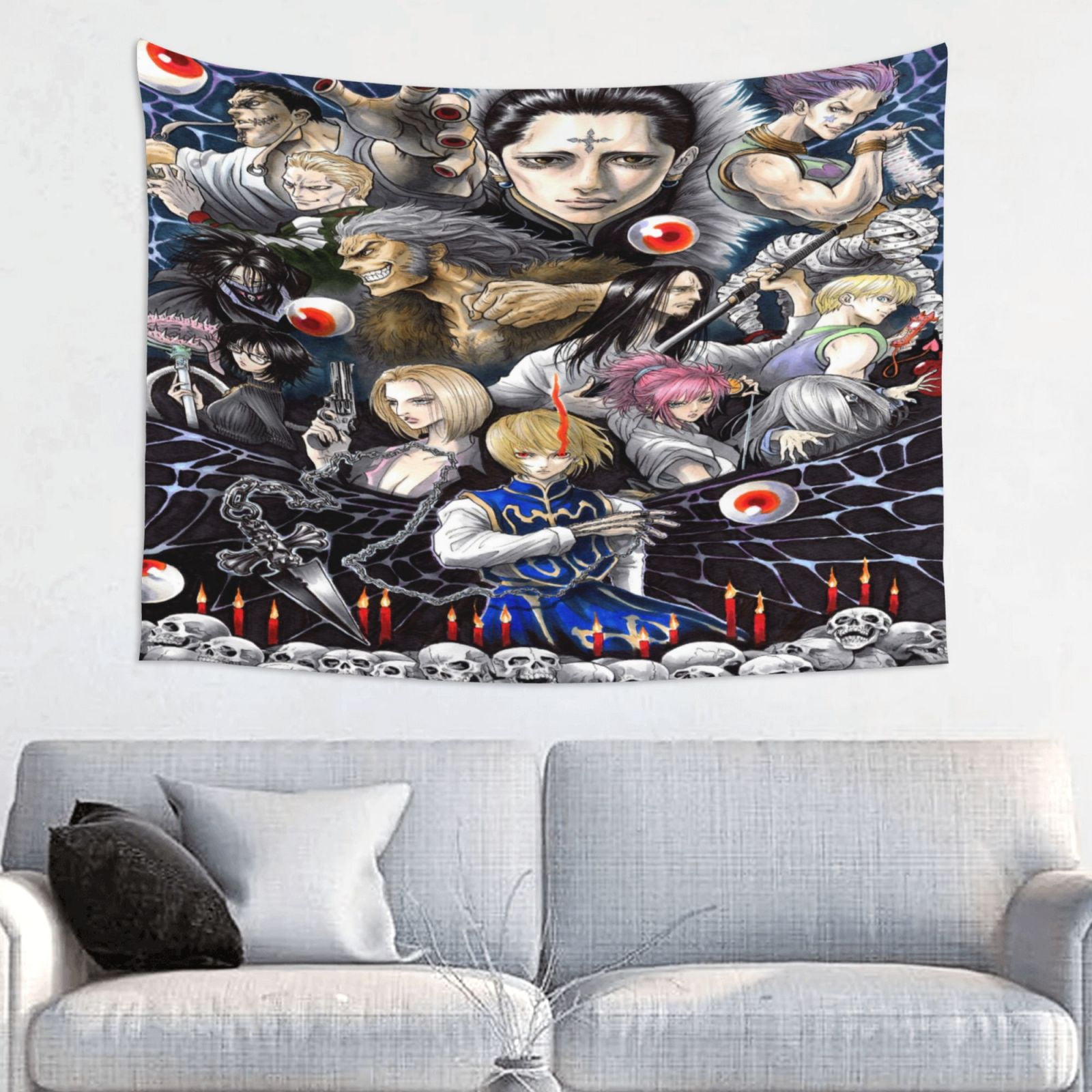 Hunter X Hunte Tapestry Anime Poster Large Background Wall Art Bedroom ...