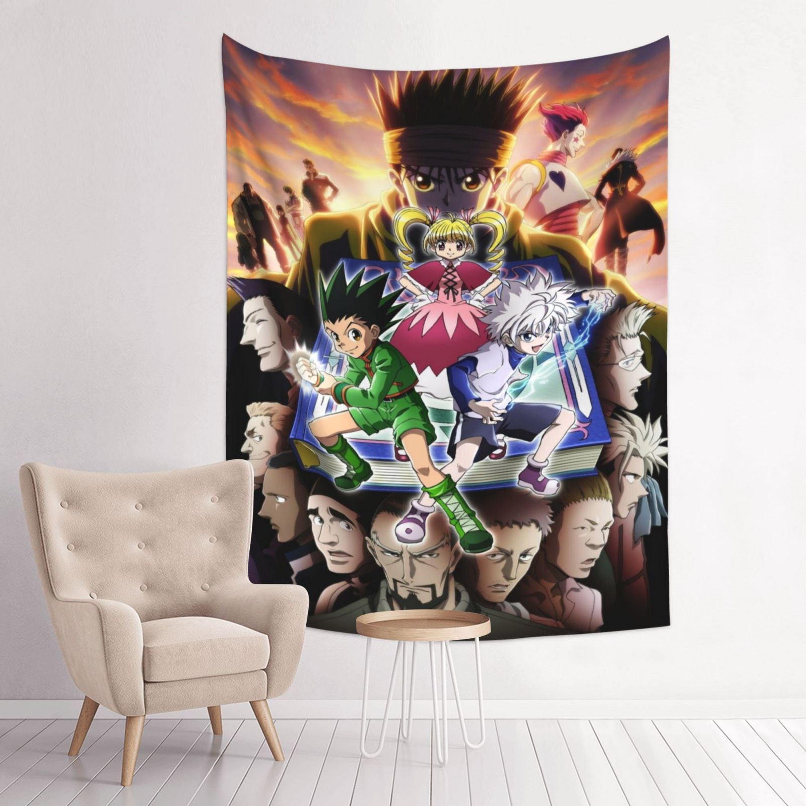 Hunter X Hunte Tapestry Anime Poster Large Background Wall Art Bedroom ...