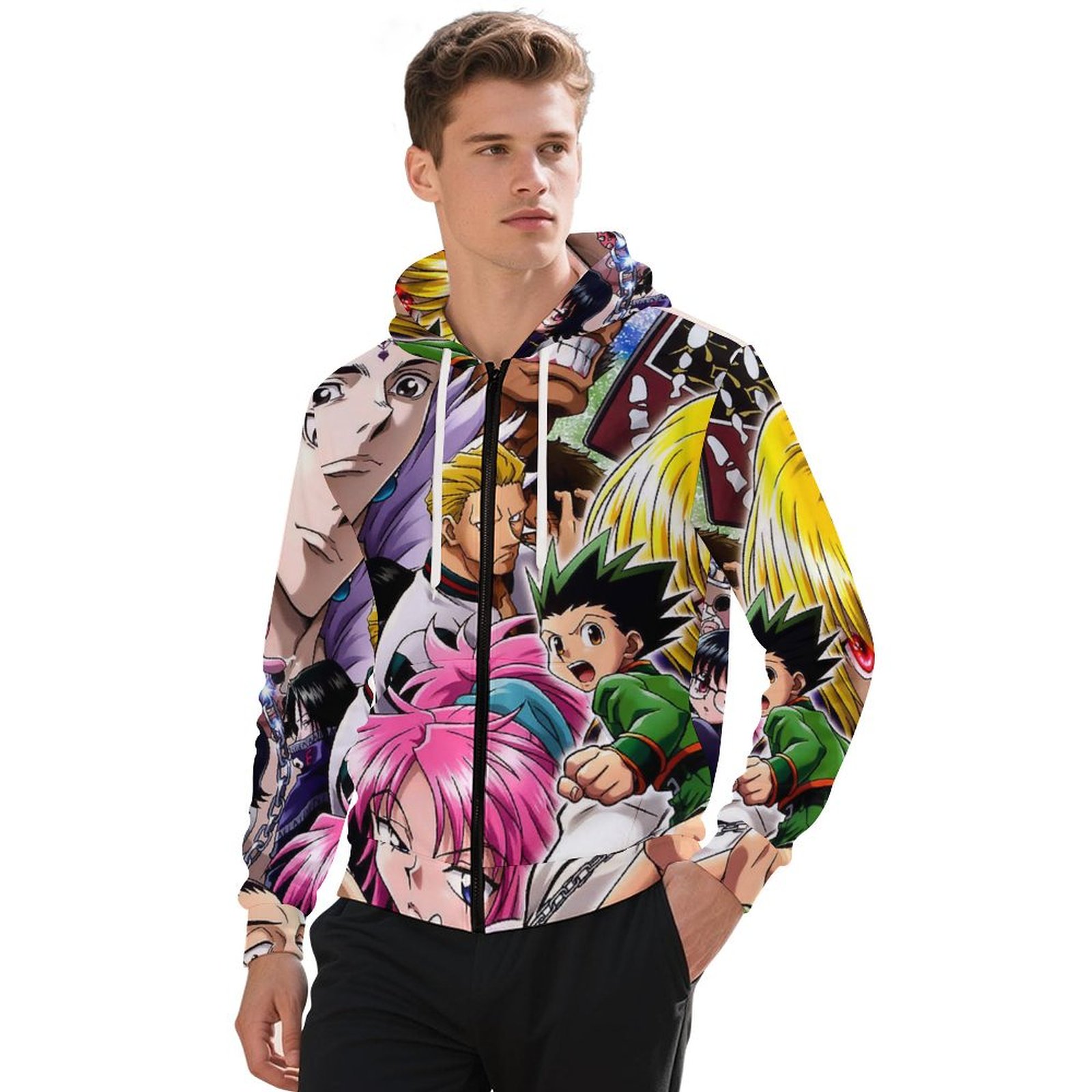 Hunter X Hunter Zip Up Hoodie 3D Print Pullover Hooded Long Sleeve ...