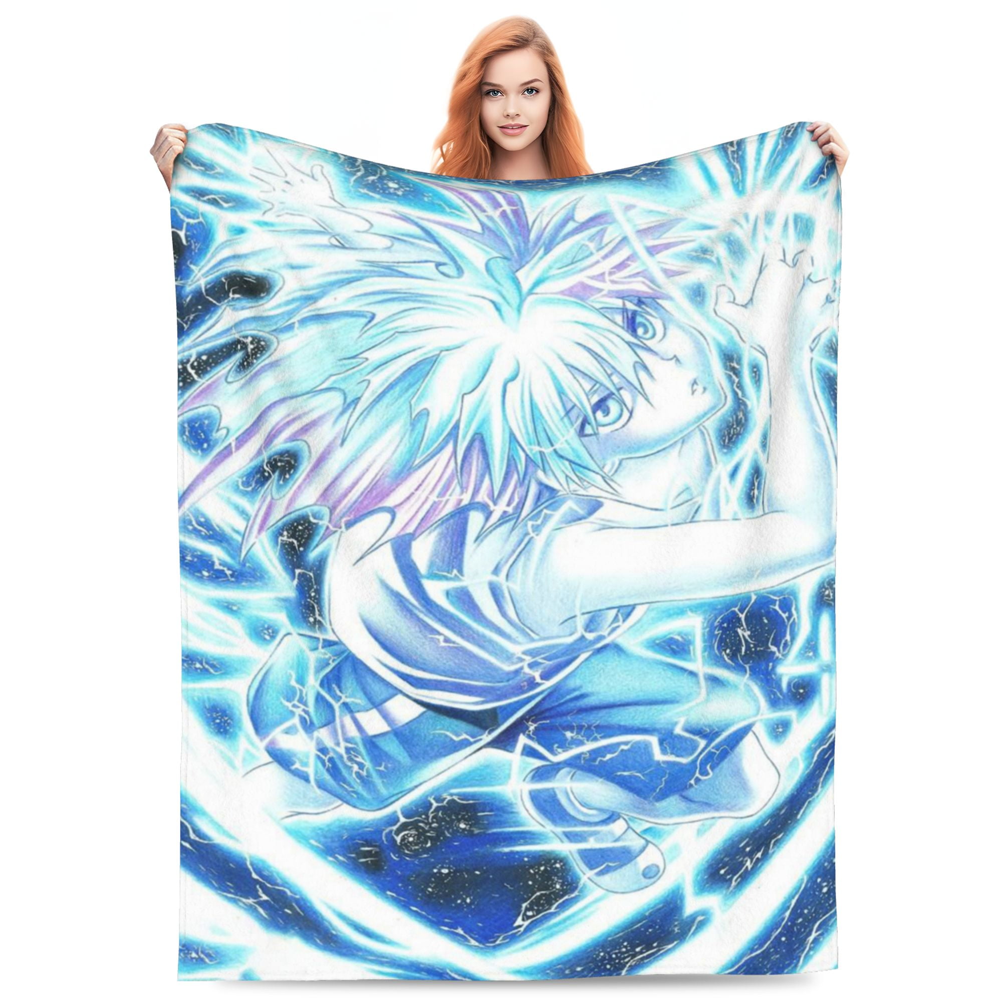 Hunter X Hunter Killua Lightning Bed Blanket 3D Printed Throw Blanket ...