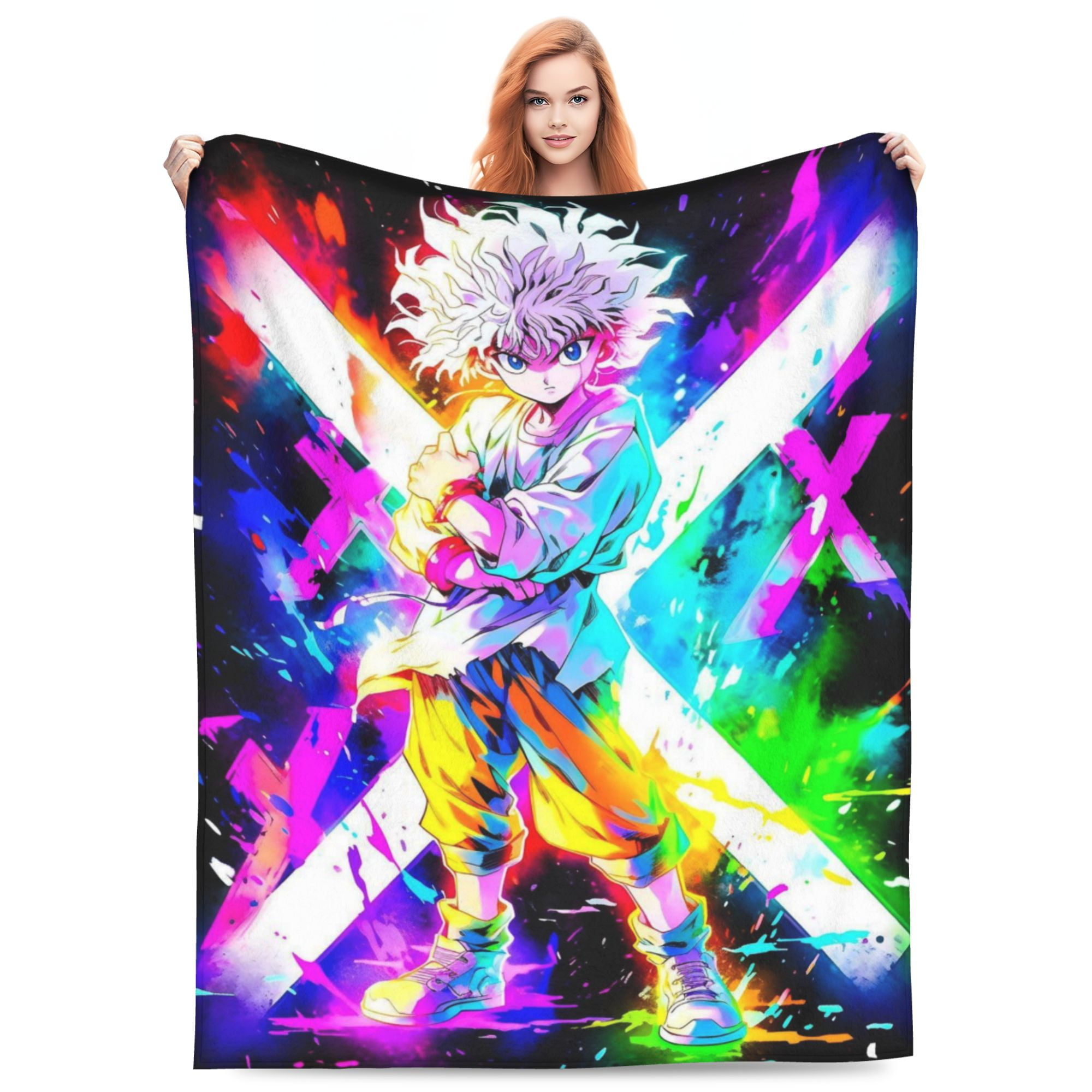 Hunter X Hunter Killua Lightning Bed Blanket 3D Printed Throw Blanket ...