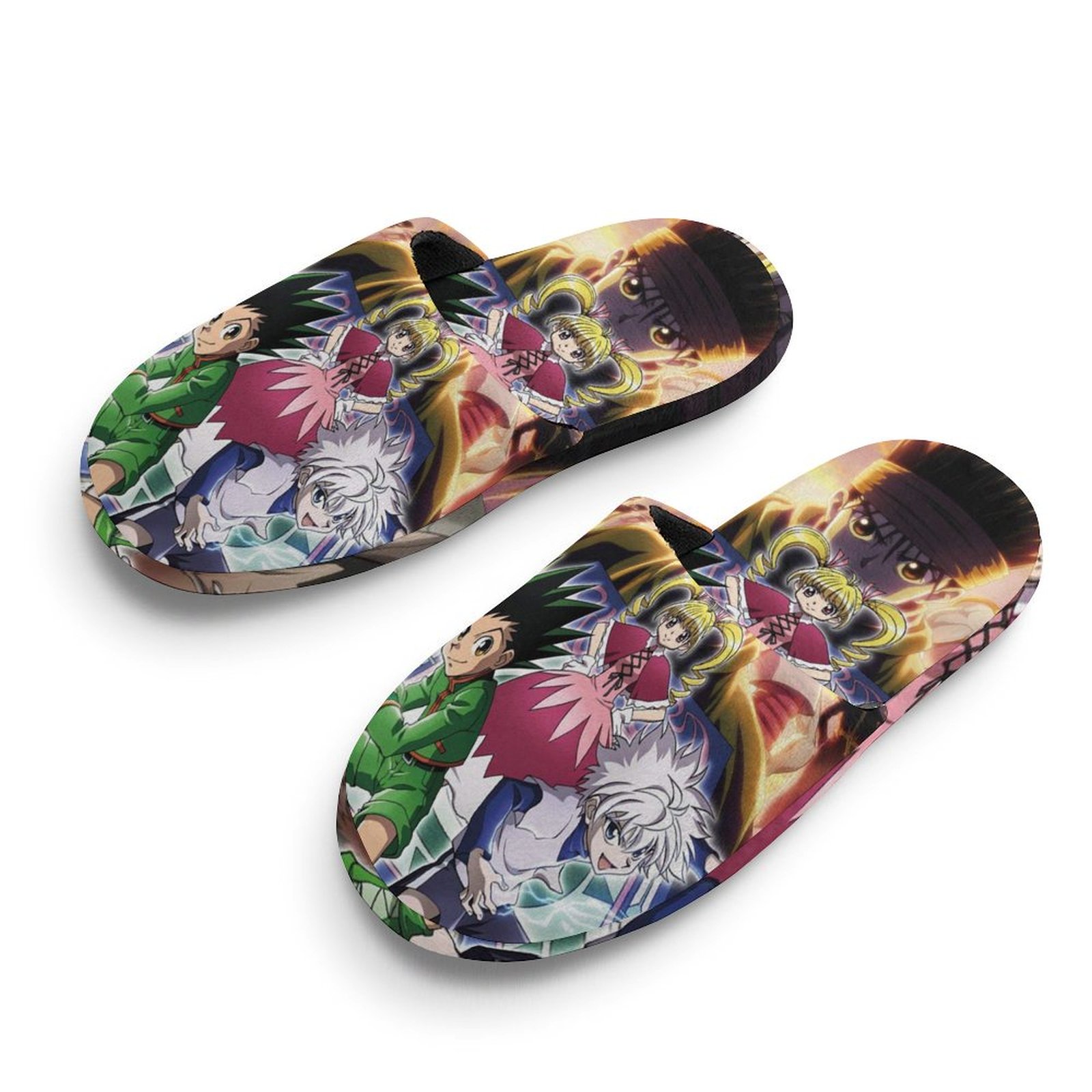 Hunter X Hunter Poster Kid's Cotton Slippers Flannel Plush Soft Fluffy ...