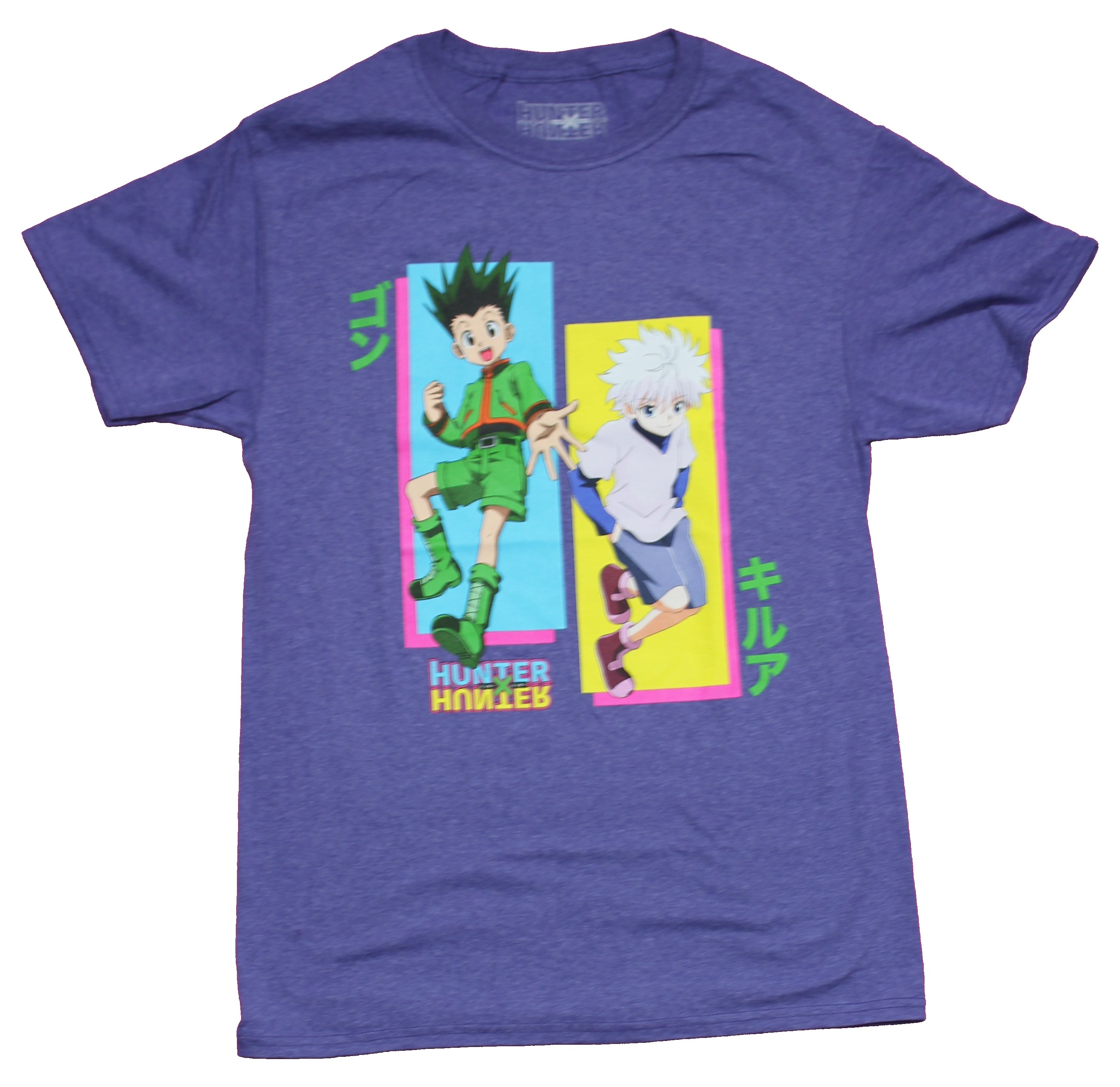 Hunter X hunter Mens T-Shirt - Character Bars Gon Killua & more (Small ...